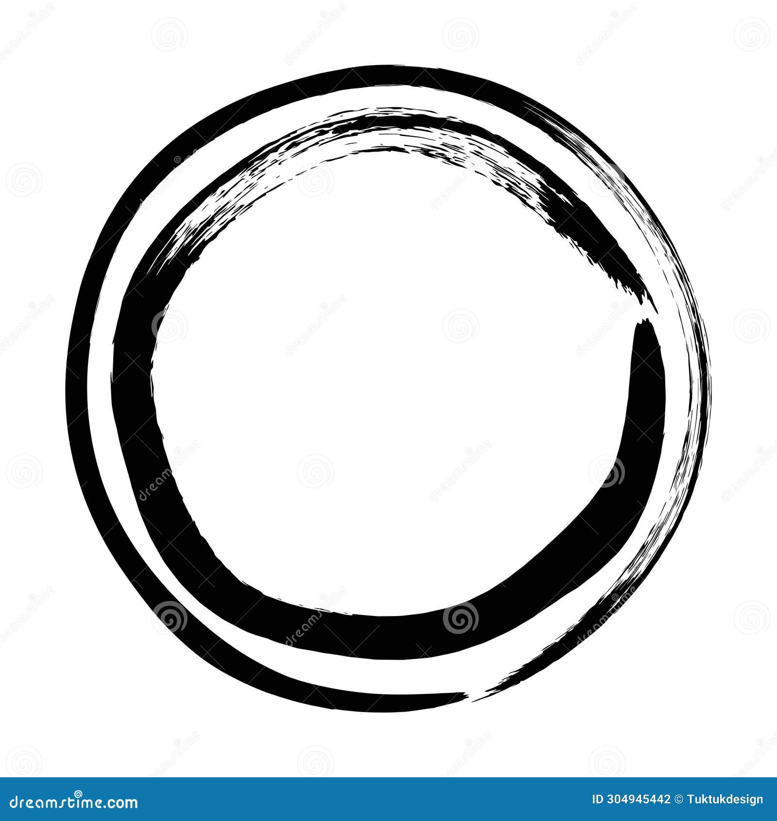 Circle Frame Border Grunge Background Shape Template for Decorative ...