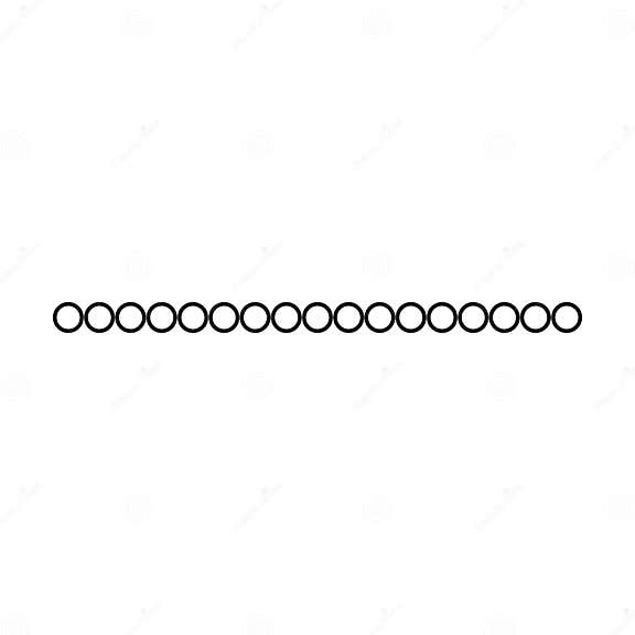 Circle Frame Border Horizontal Line Shape Icon for Decorative Vintage ...