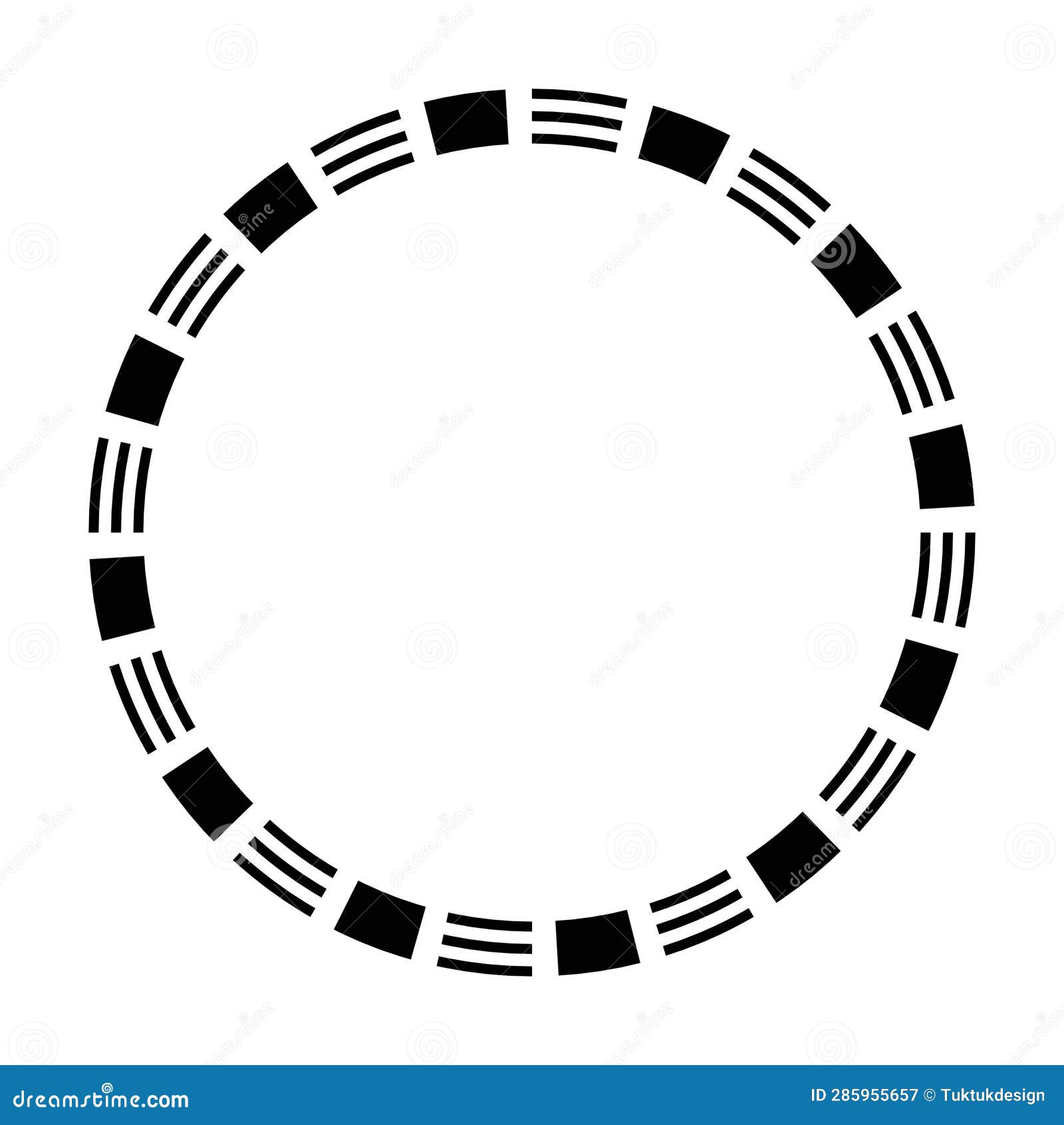 Circle Frame Border Round Design Shape Icon for Decorative Vintage ...