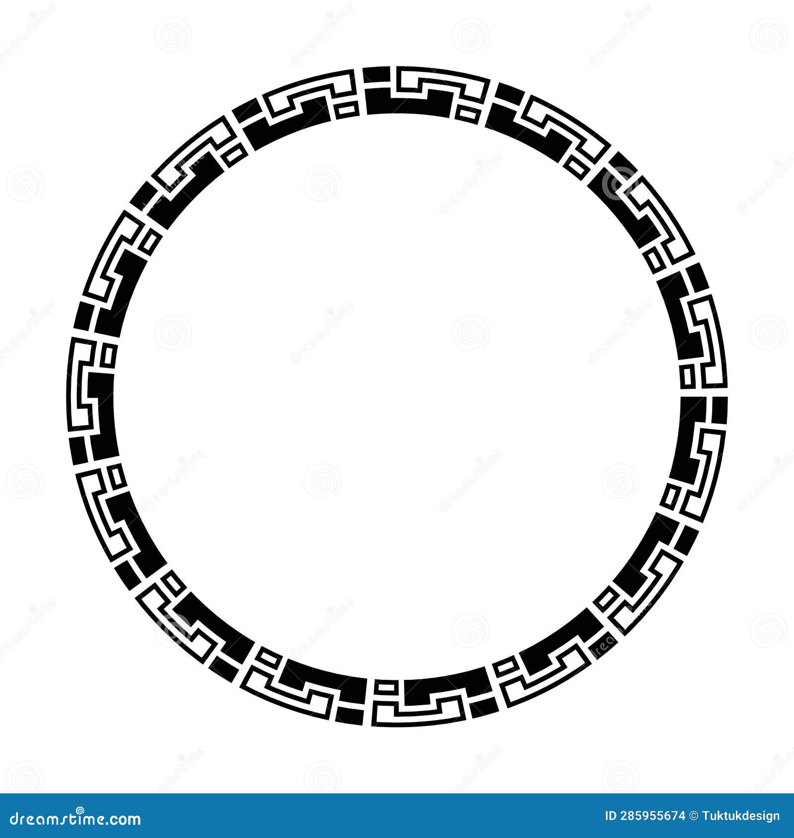 Circle Frame Border Round Design Shape Icon for Decorative Vintage ...