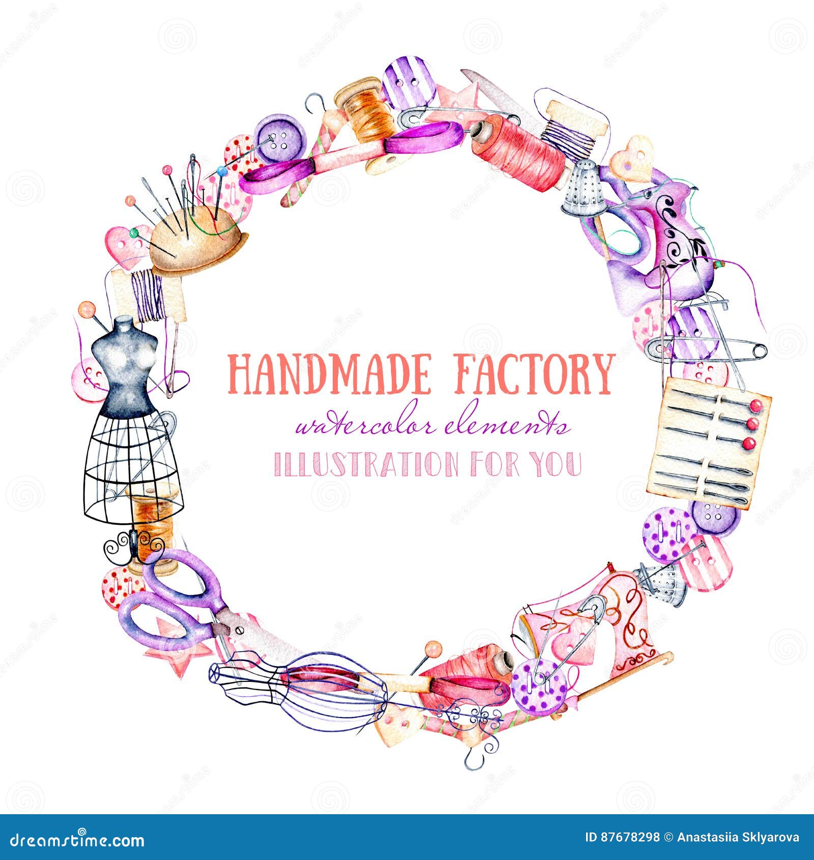 Hand Sewing Clipart Borders