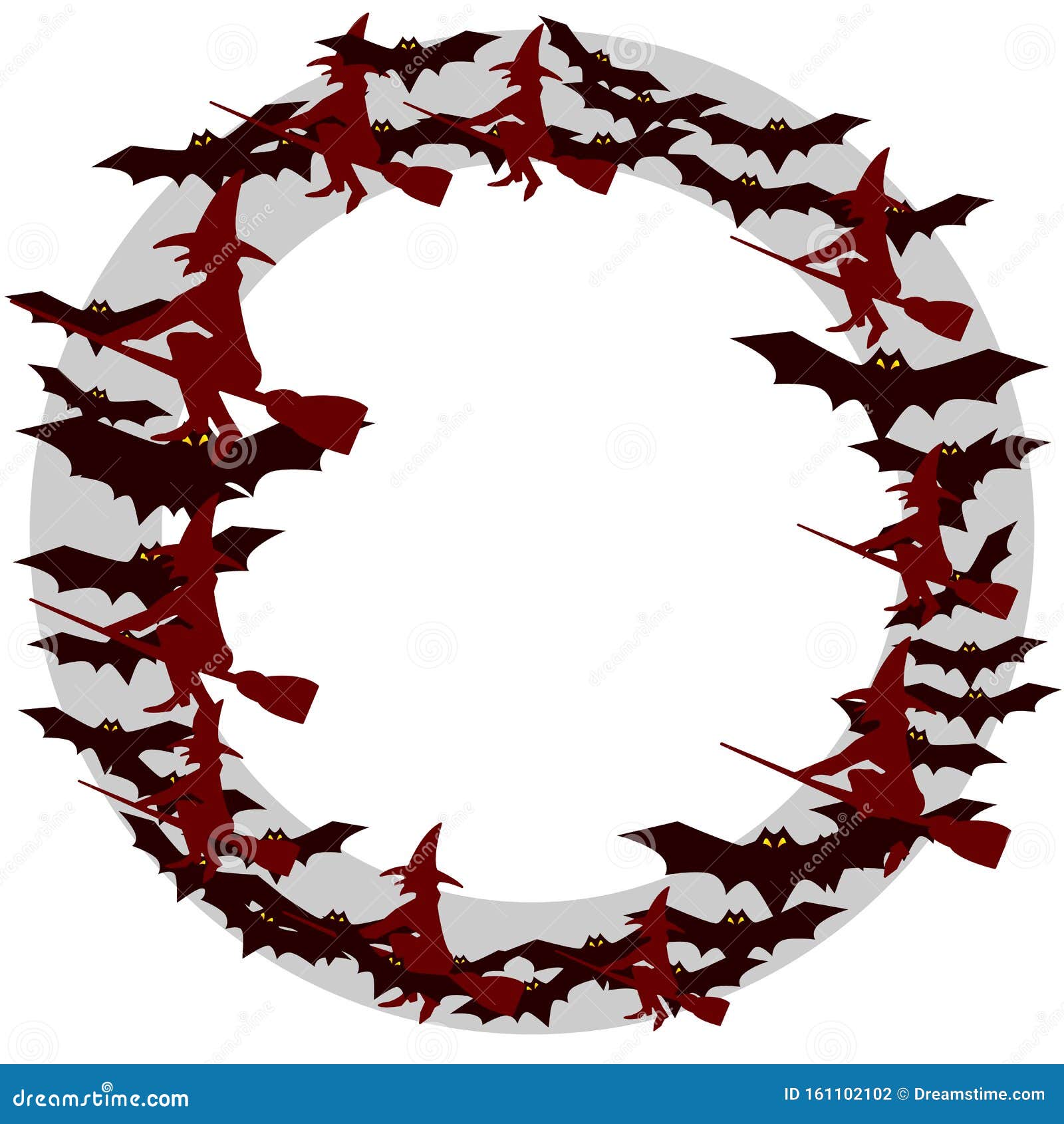 Circle frame for halloween stock vector. Illustration of holiday ...