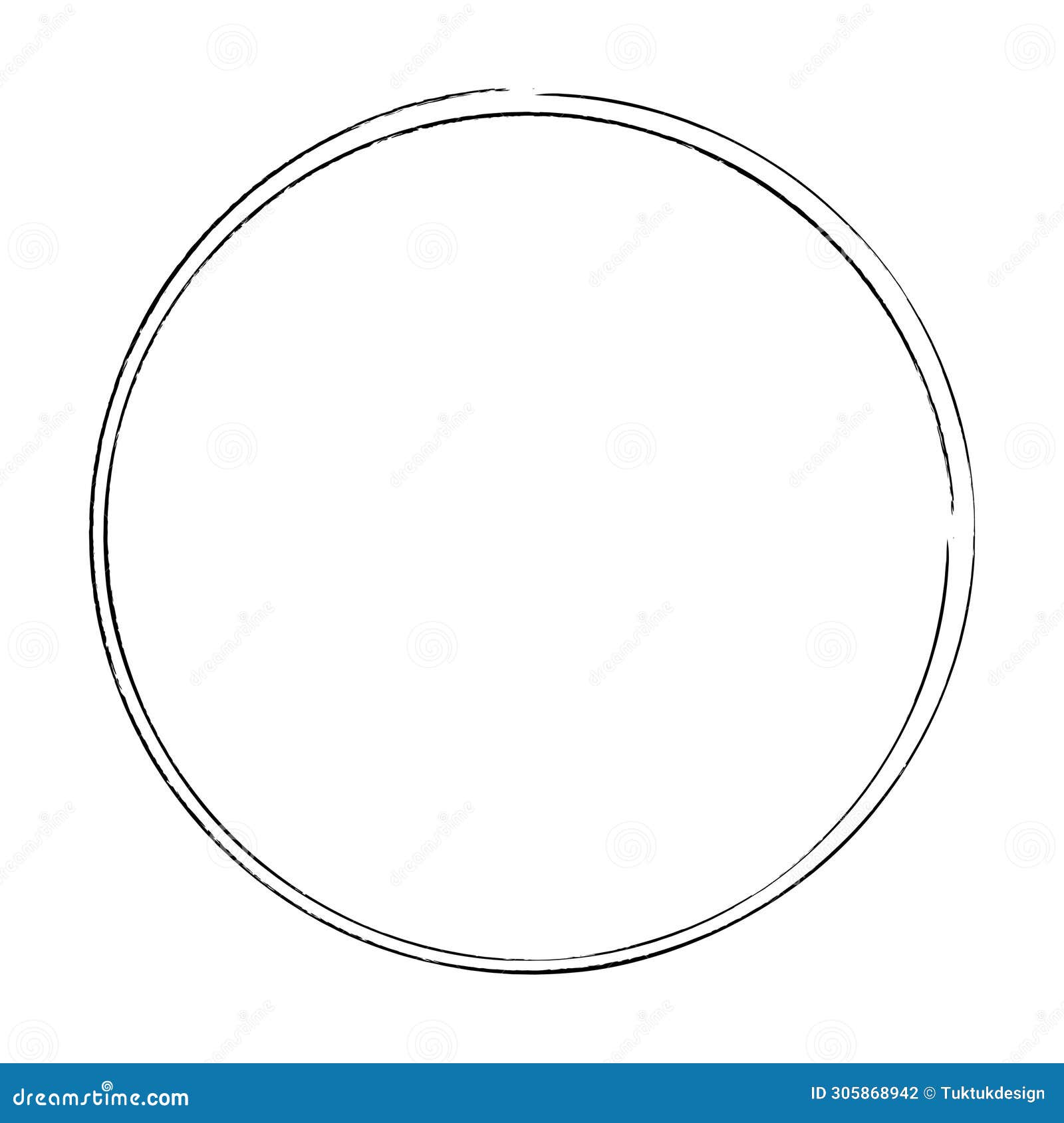 Circle Frame Icon, Grunge Element Border Background Shape Template for ...