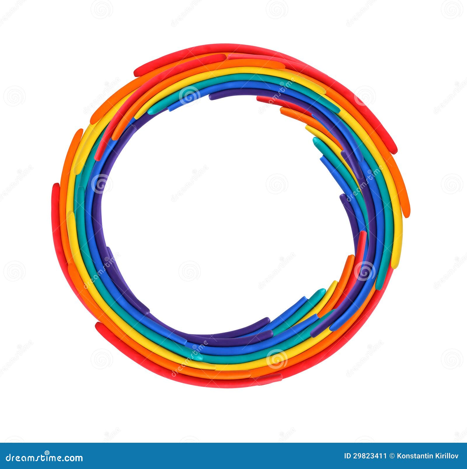Plasticine Circle stock image. Image of abstraction, composition - 29823411