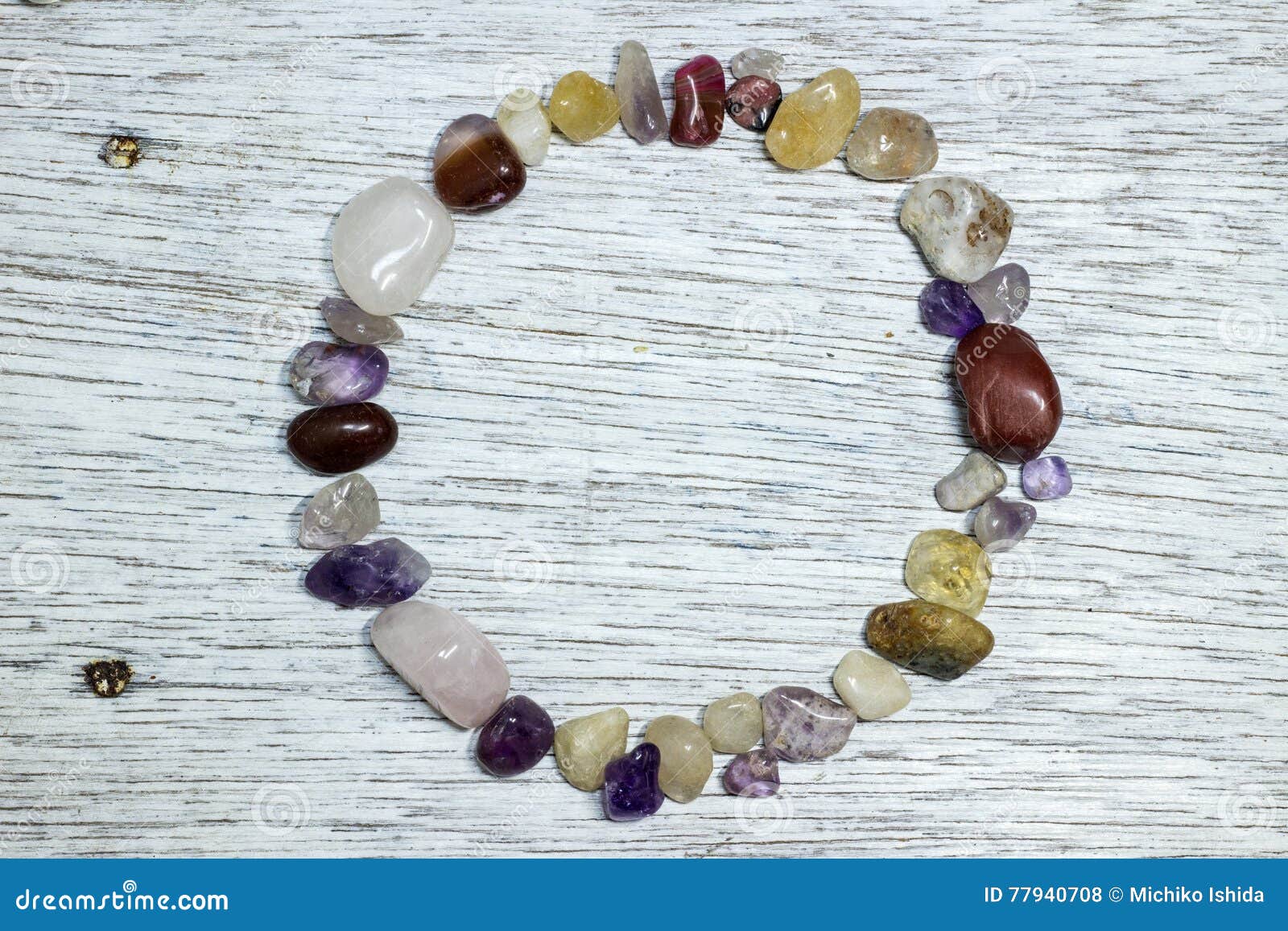 Circle Frame Made of Gemstones Stock Photo - Image of color, warm: 77940708