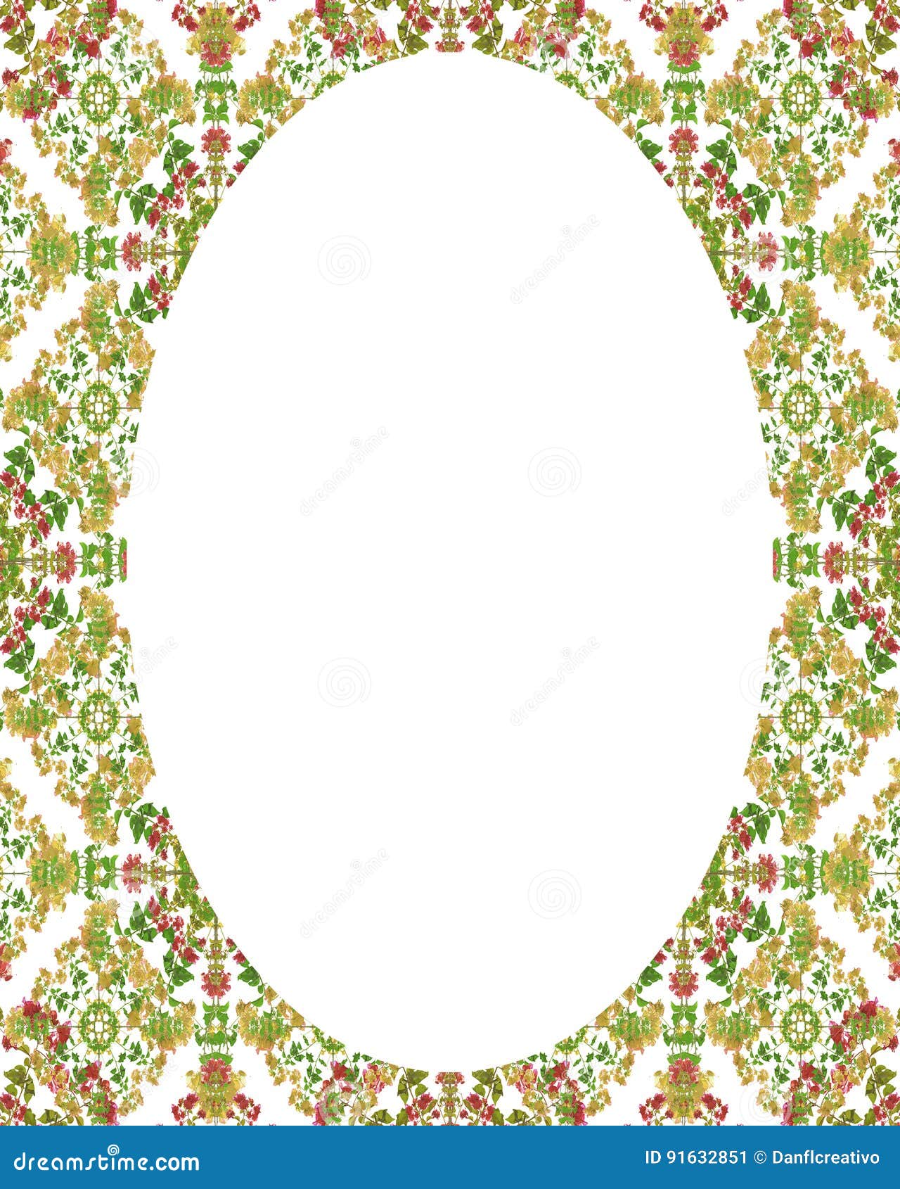 Circle Frame with Ornate Decorated Borders Stock Illustration ...
