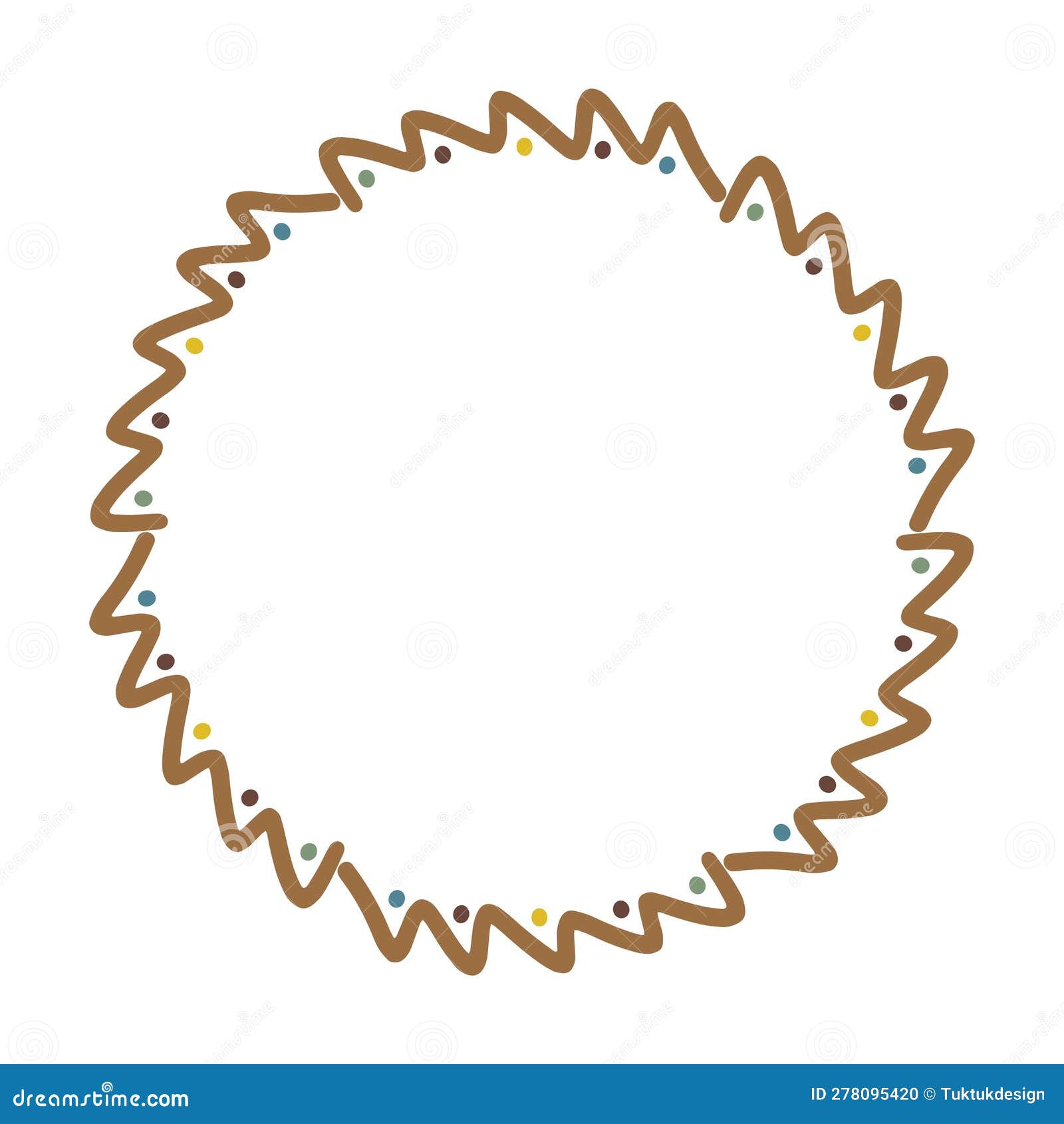 Circle Frame Round Abstract Border Design Shape Icon for Decorative ...