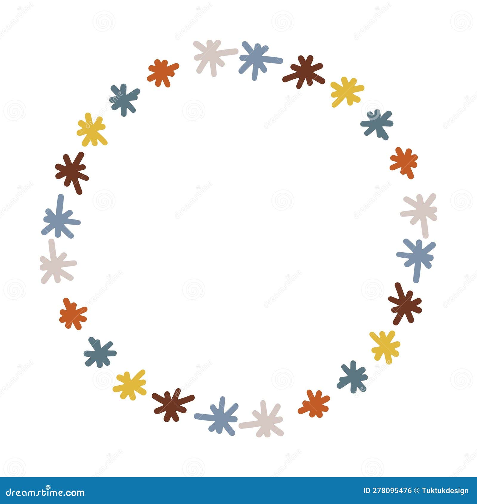 Circle Frame Round Abstract Border Design Shape Icon for Decorative ...