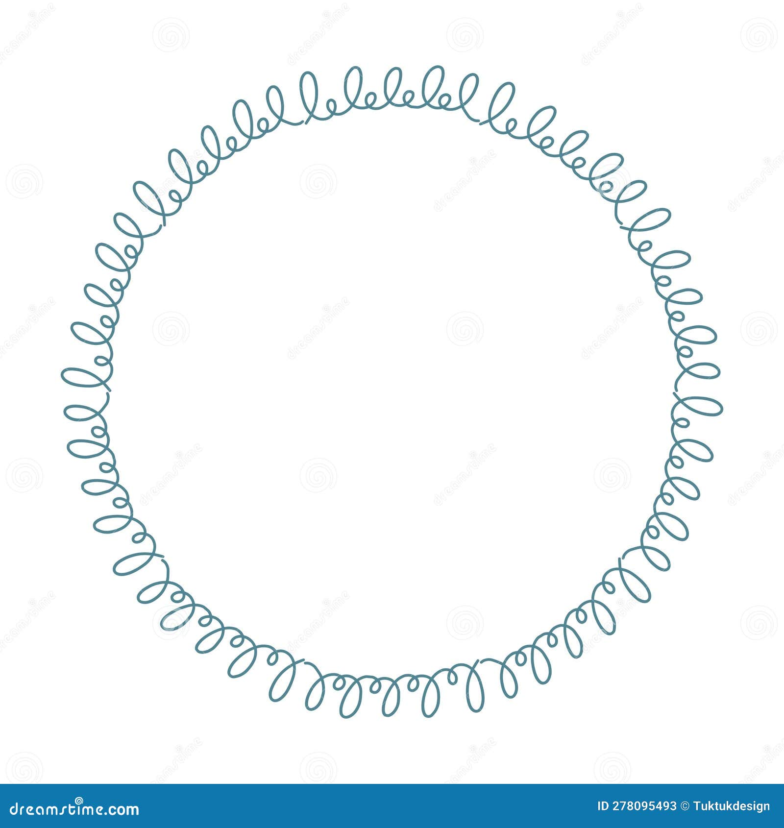 Circle Frame Round Abstract Border Design Shape Icon for Decorative ...