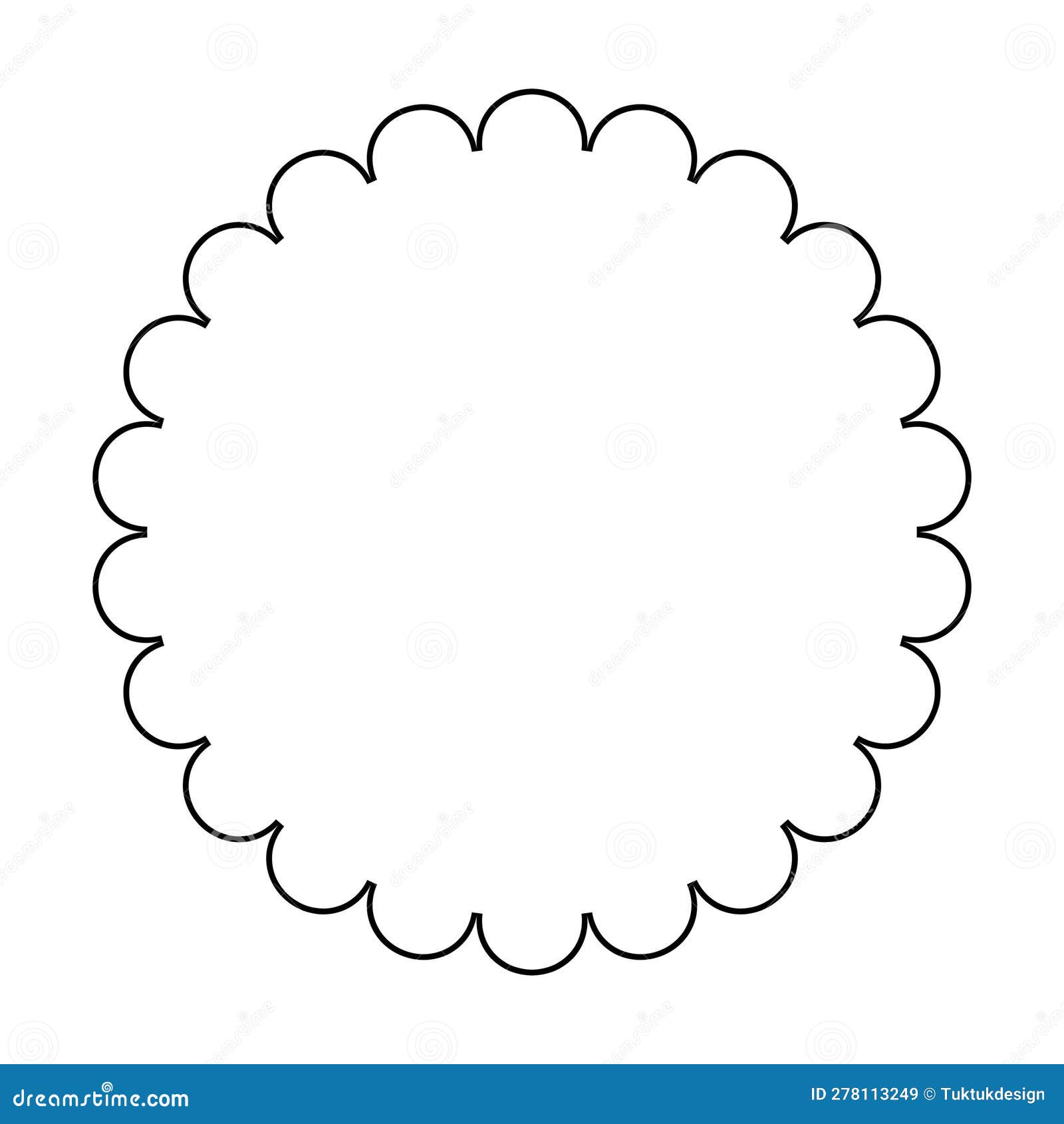 Circle Frame Round Border Design Shape Icon for Decorative Vintage ...