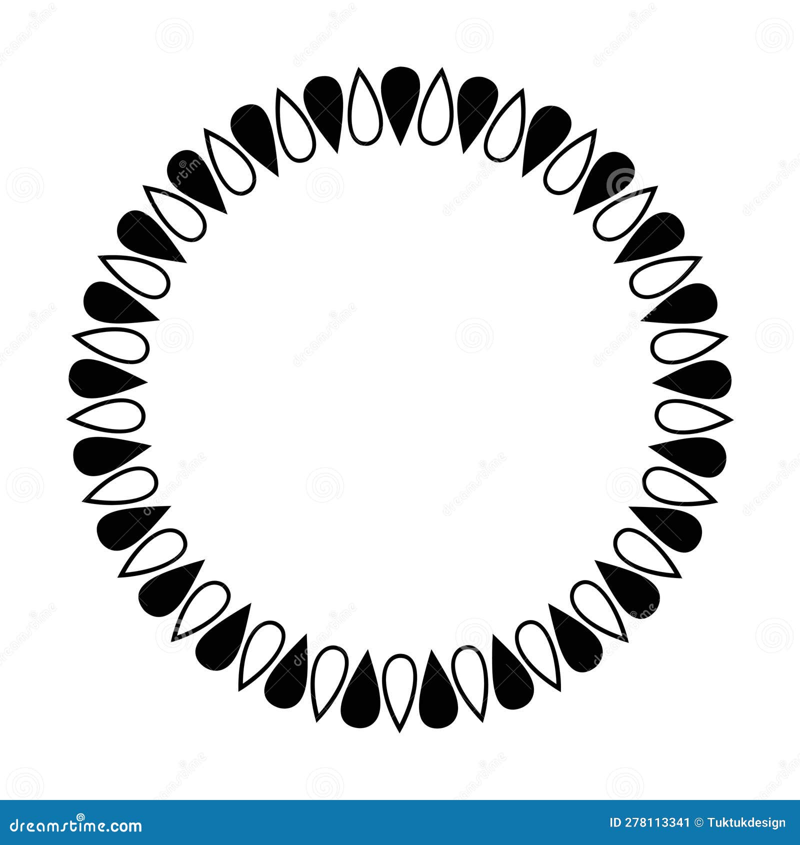 Circle Frame Round Border Design Shape Icon for Decorative Vintage ...