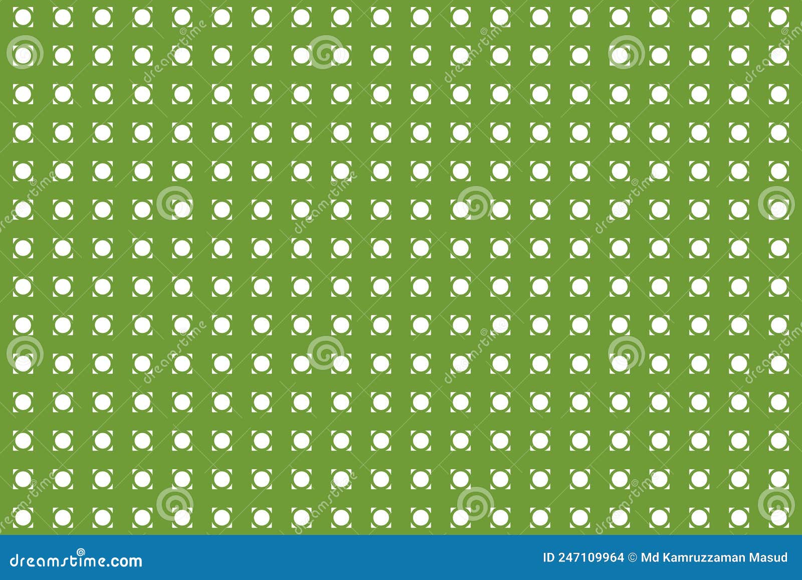 Circle in Frame Shape Vector Pattern Fabric Background Design. Green ...