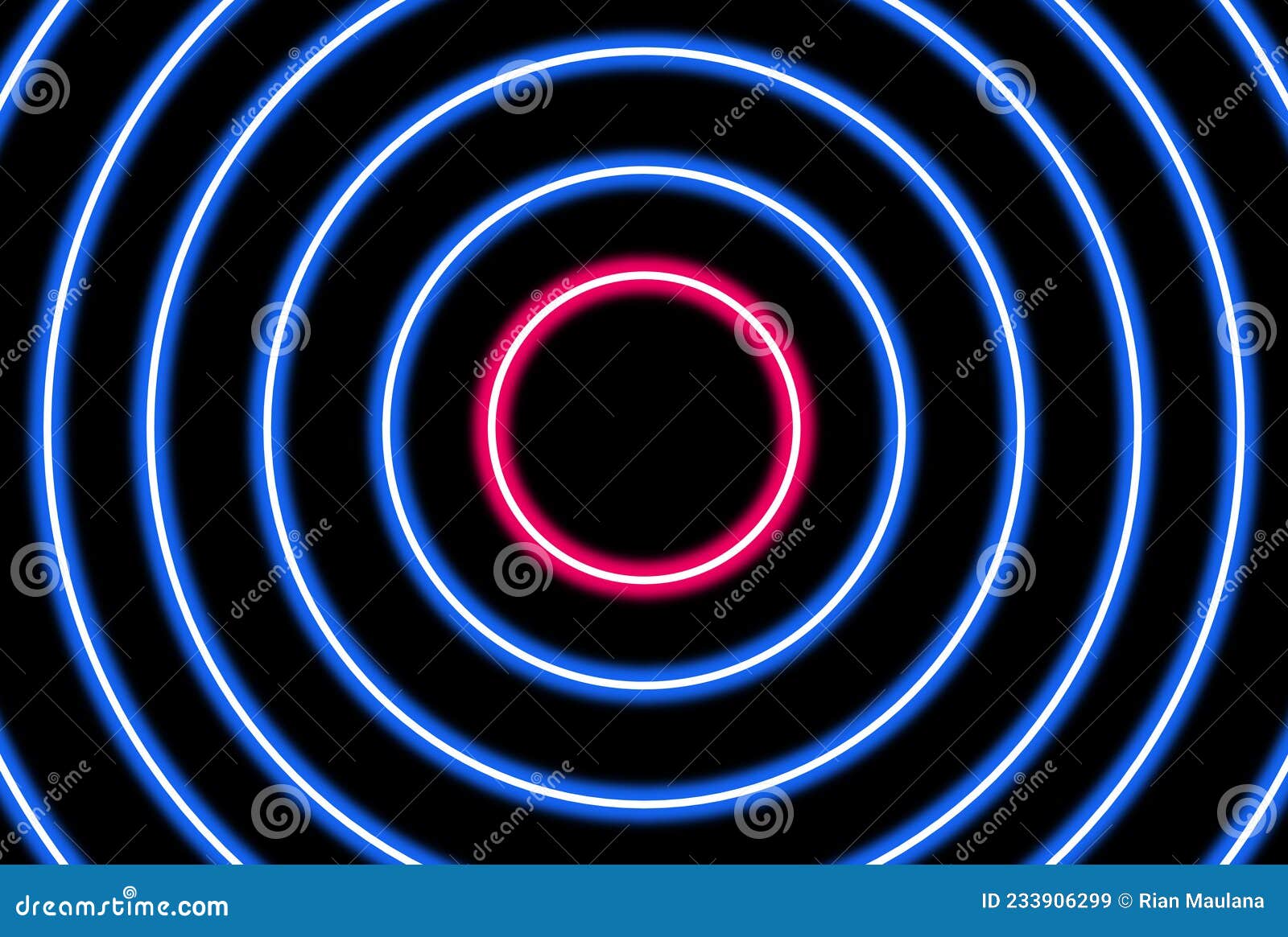 Circle Futuristic Sci Fi Laser Neon Shapes Glowing Light Stock Image ...