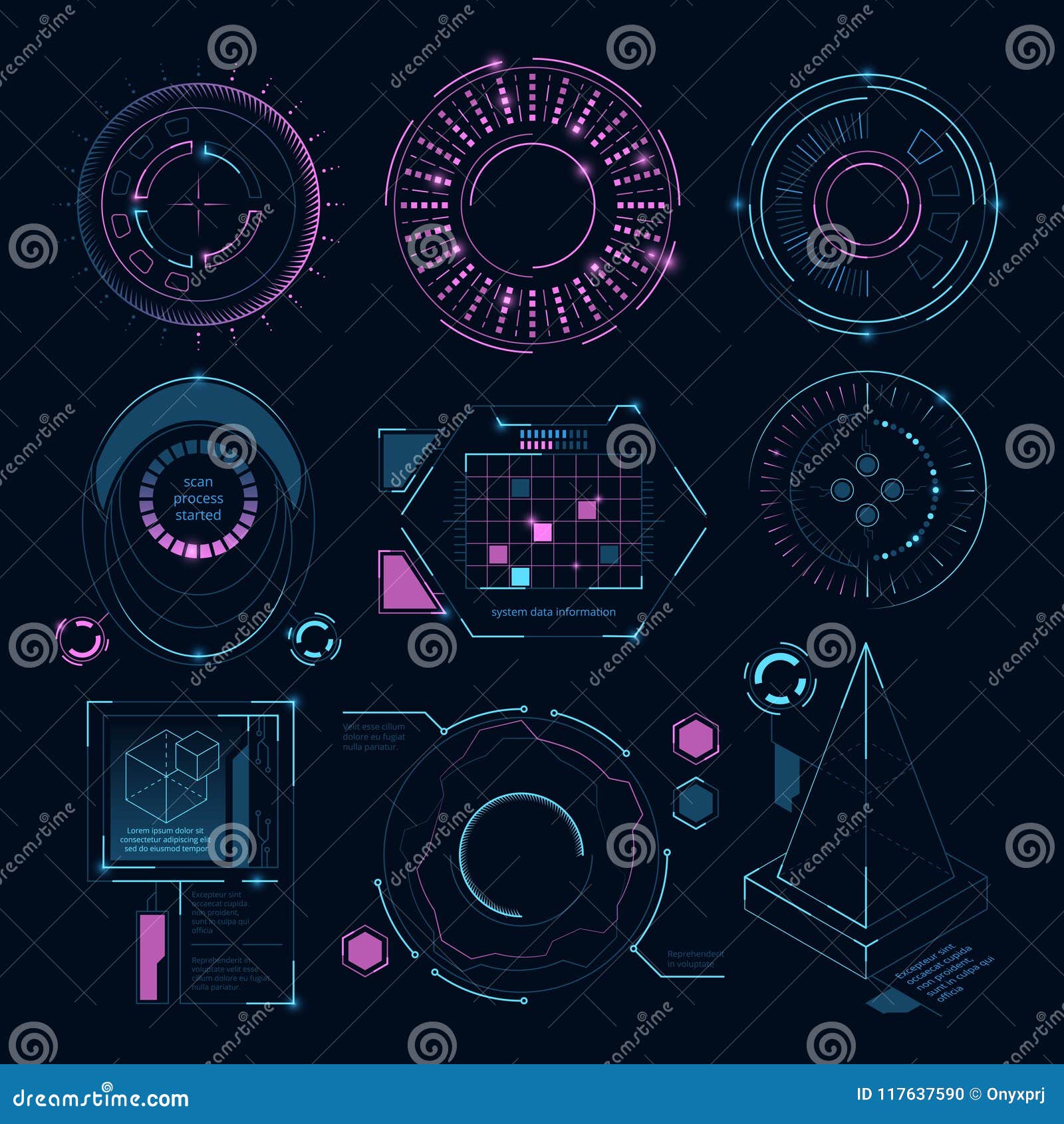 Circle Futuristic Shapes for Digital Web Interface. Hud Sci Fi Symbols ... Circle Futuristic Shapes for Digital Web Interface. Hud Sci Fi Symbols ...