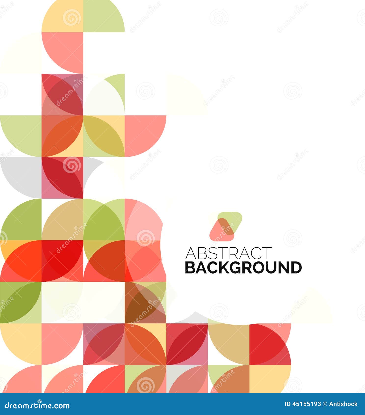 Circle Geometric Abstract Background Stock Vector - Illustration of ...