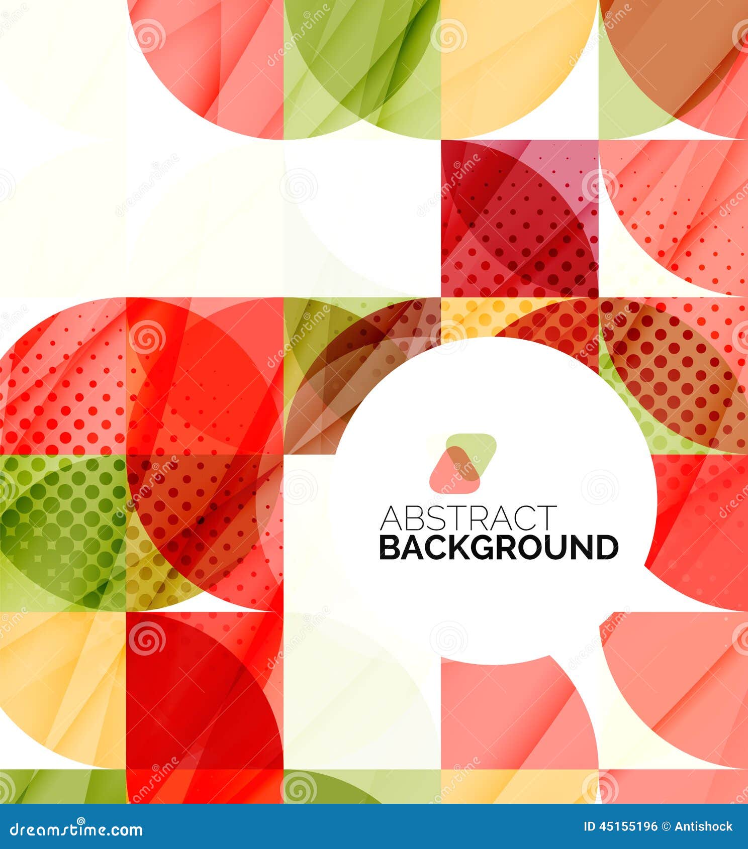 Circle Geometric Abstract Background Stock Vector - Illustration of ...