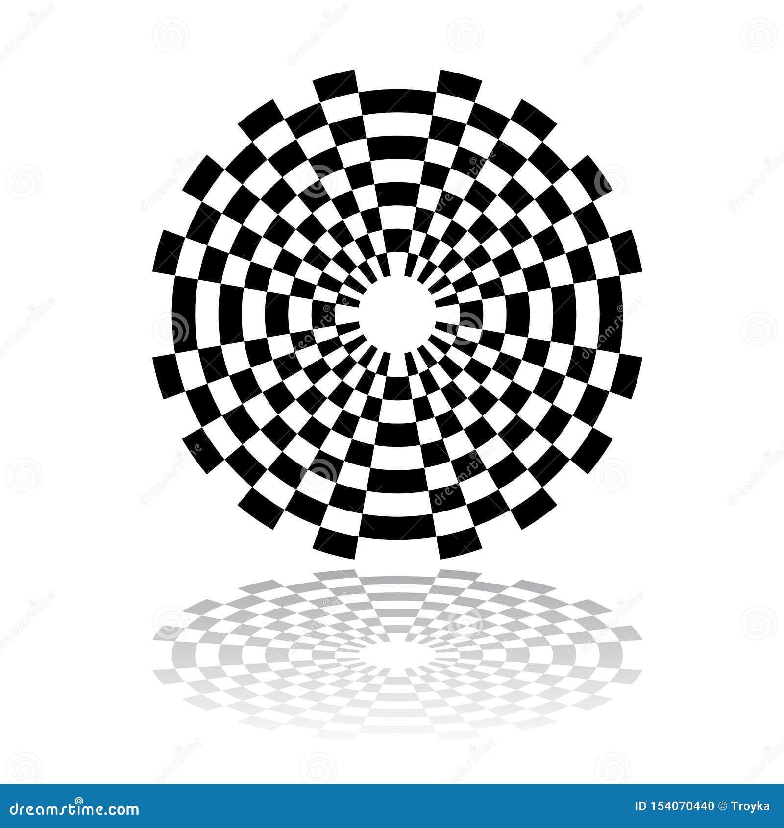Circle Geometric Design Element Stock Vector - Illustration of black ...