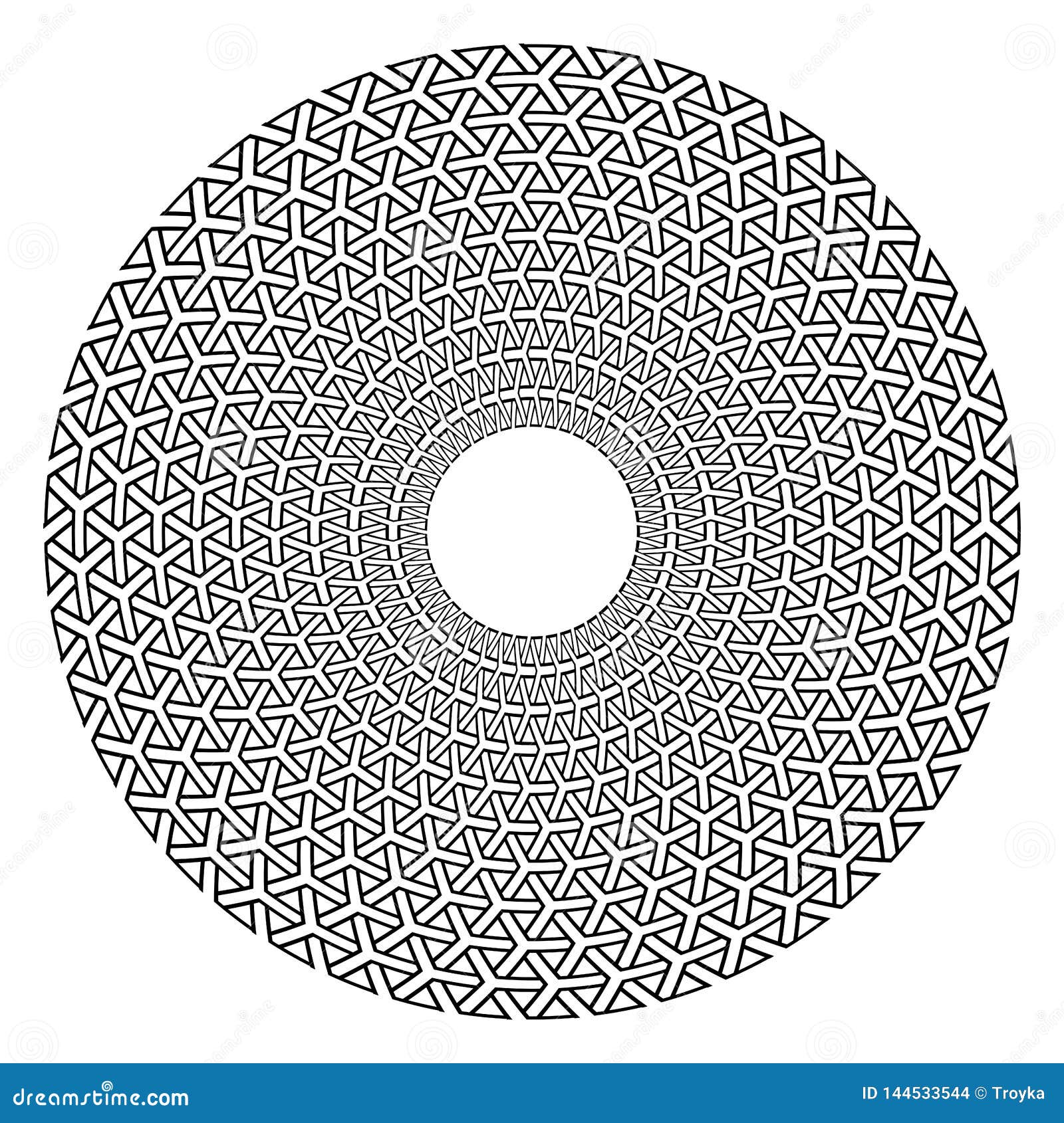 Circle Geometric Pattern. Design Element Stock Vector - Illustration of ...