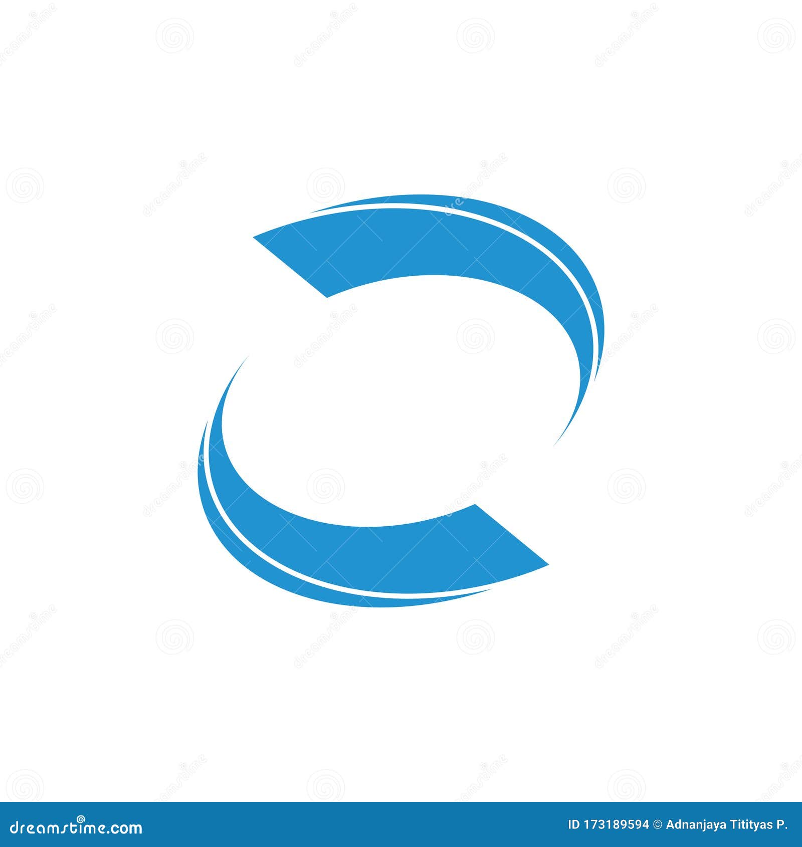 Circle Geometric Rotate Logo Vector Stock Vector - Illustration of ...