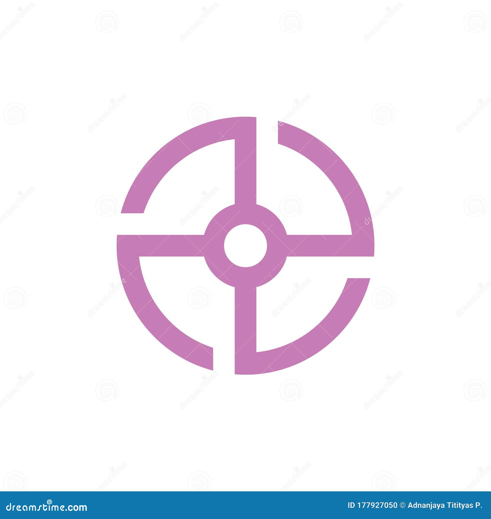 Circle Geometric Rotation 4 Arrow Logo Vector Stock Vector ...