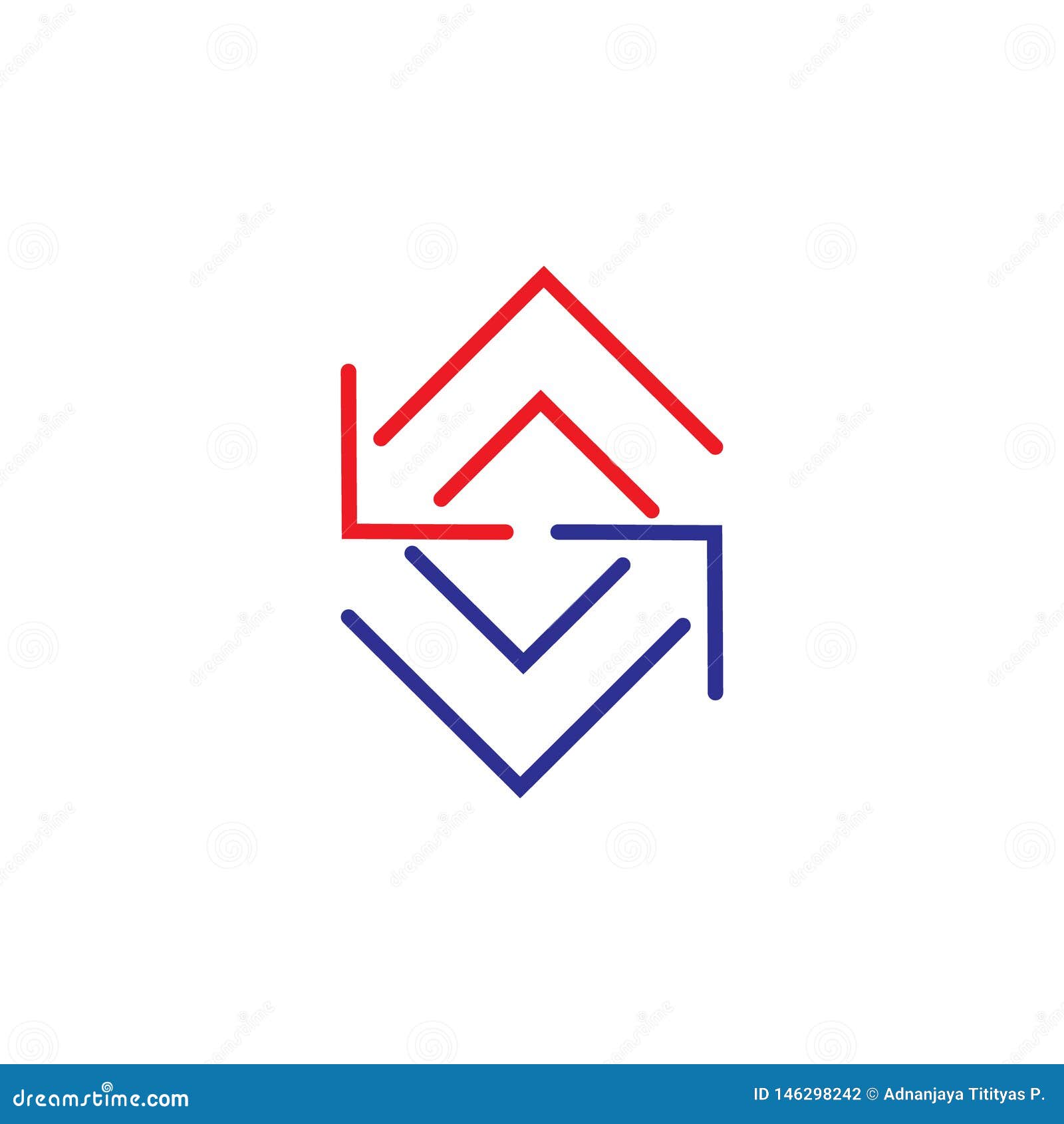 Circle Geometric Rotation Arrow Square Logo Vector Stock Vector ...