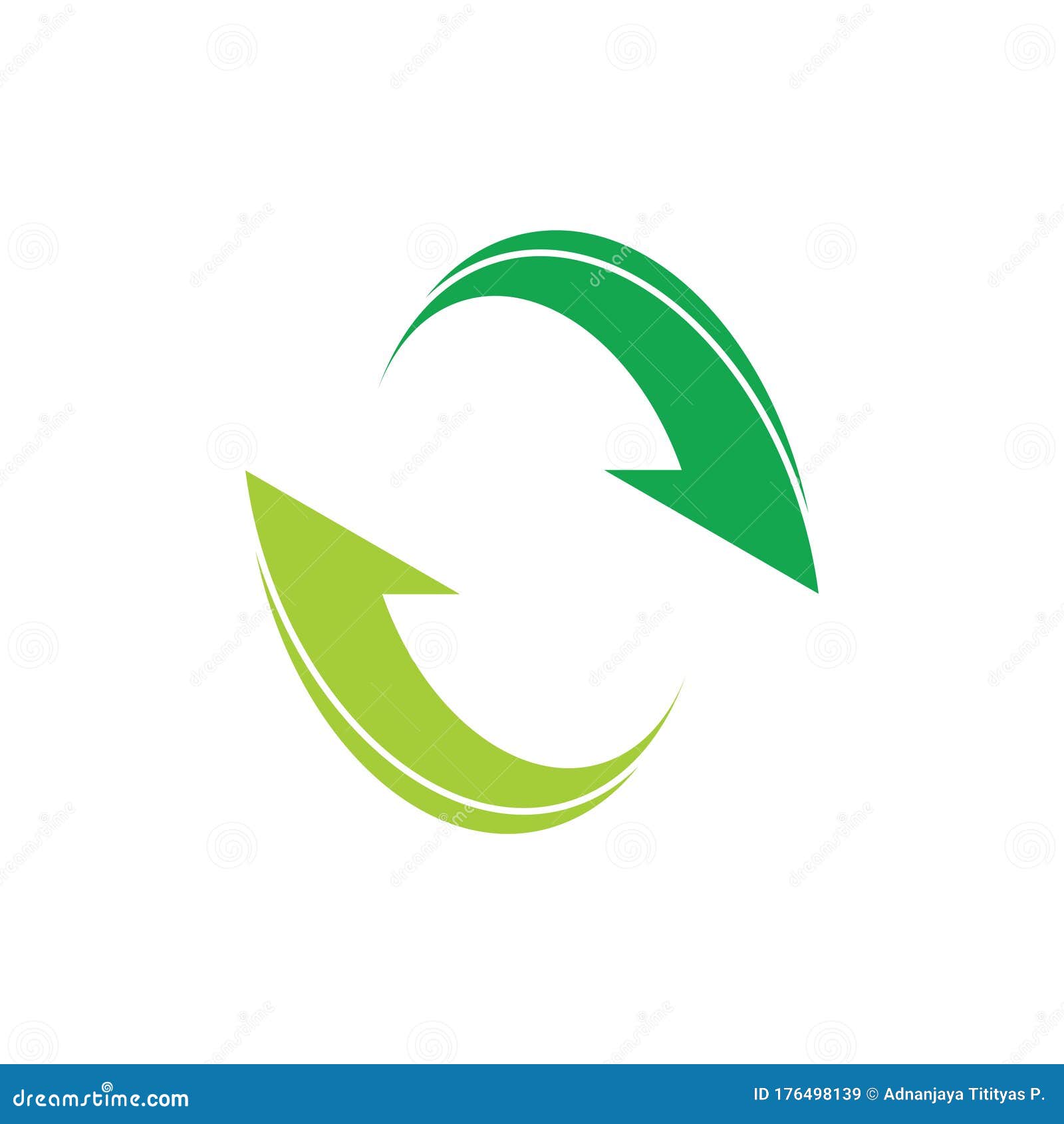 Circle Geometric Rotation Arrows Logo Vector Stock Vector ...