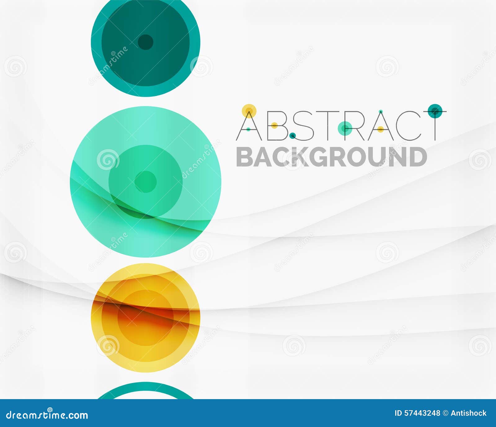 Circle Geometric Shape Composition Stock Illustration - Illustration of ...