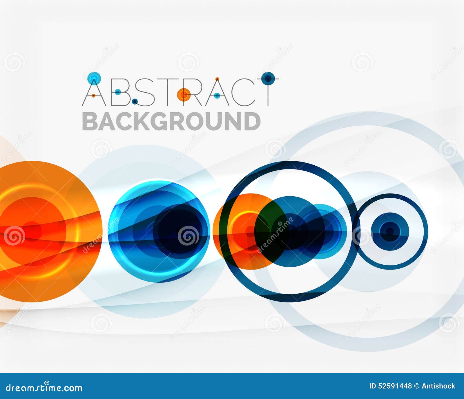 Circle Geometric Shape Composition Stock Vector - Illustration of ...
