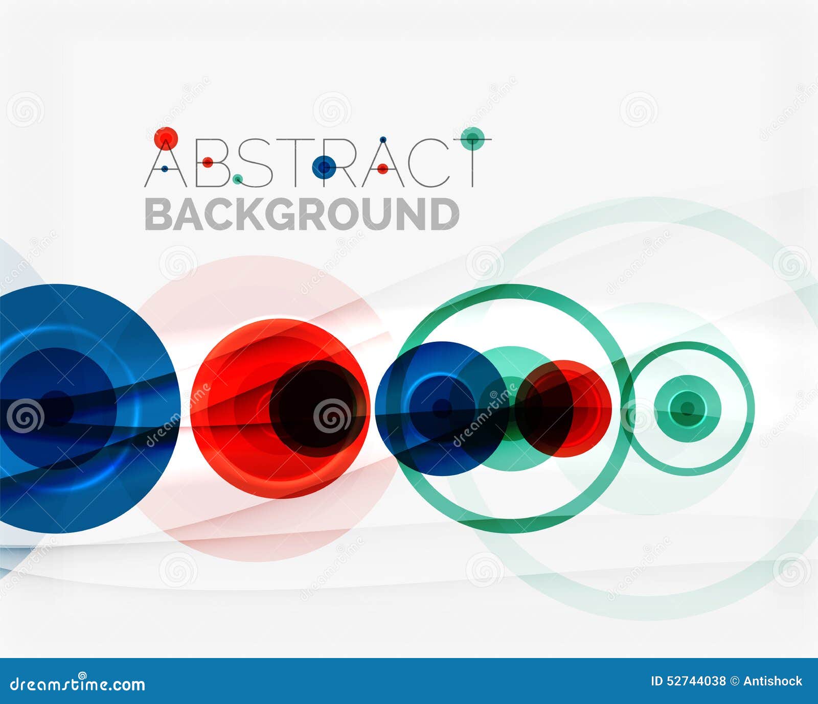 Circle Geometric Shape Composition Stock Vector - Illustration of decor ...