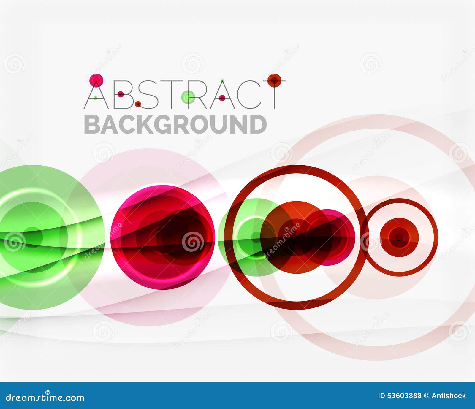 Circle Geometric Shape Composition Stock Vector - Illustration of ...