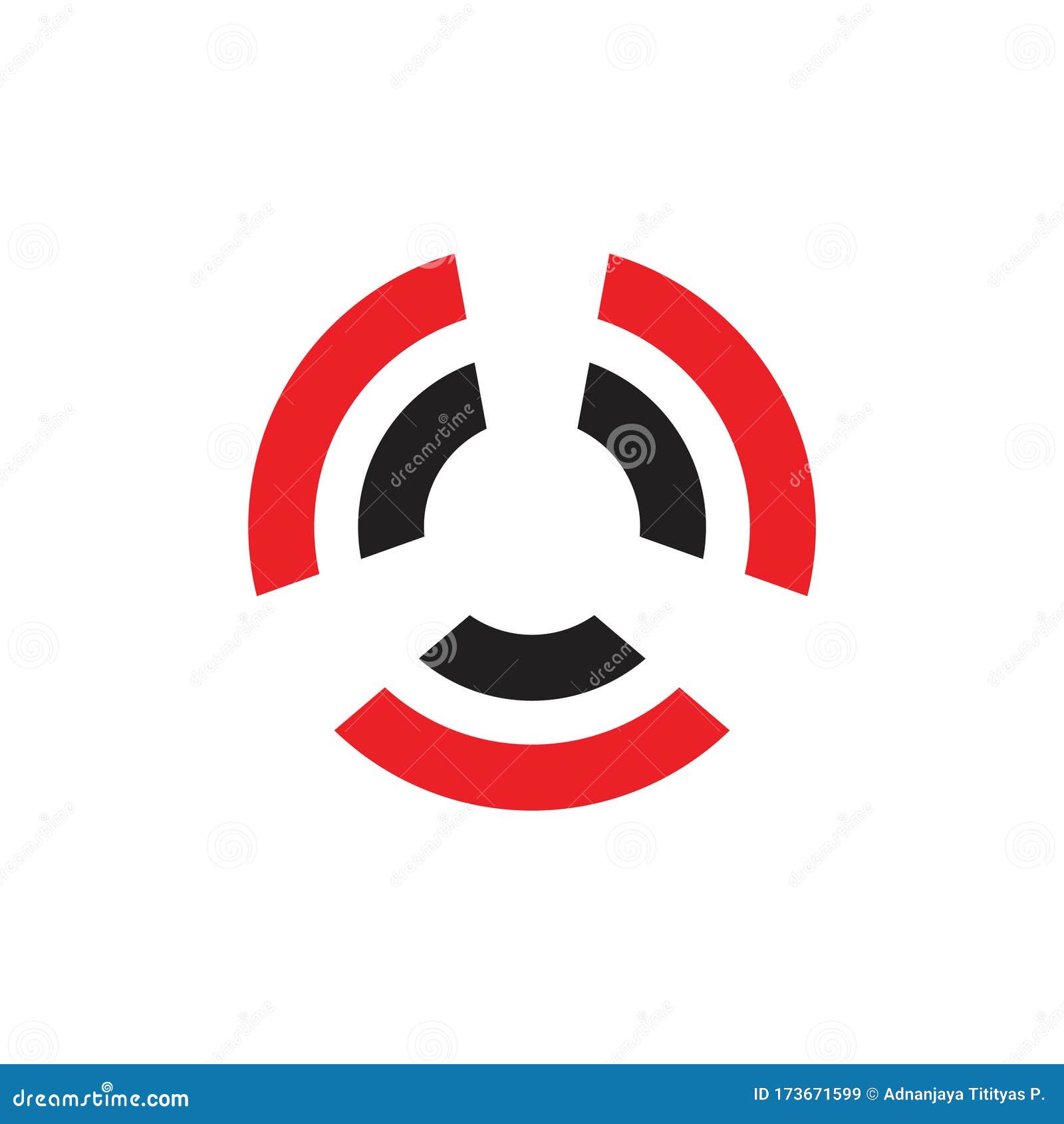 Circle Geometric Target Dots Design Symbol Vector Stock Vector ...