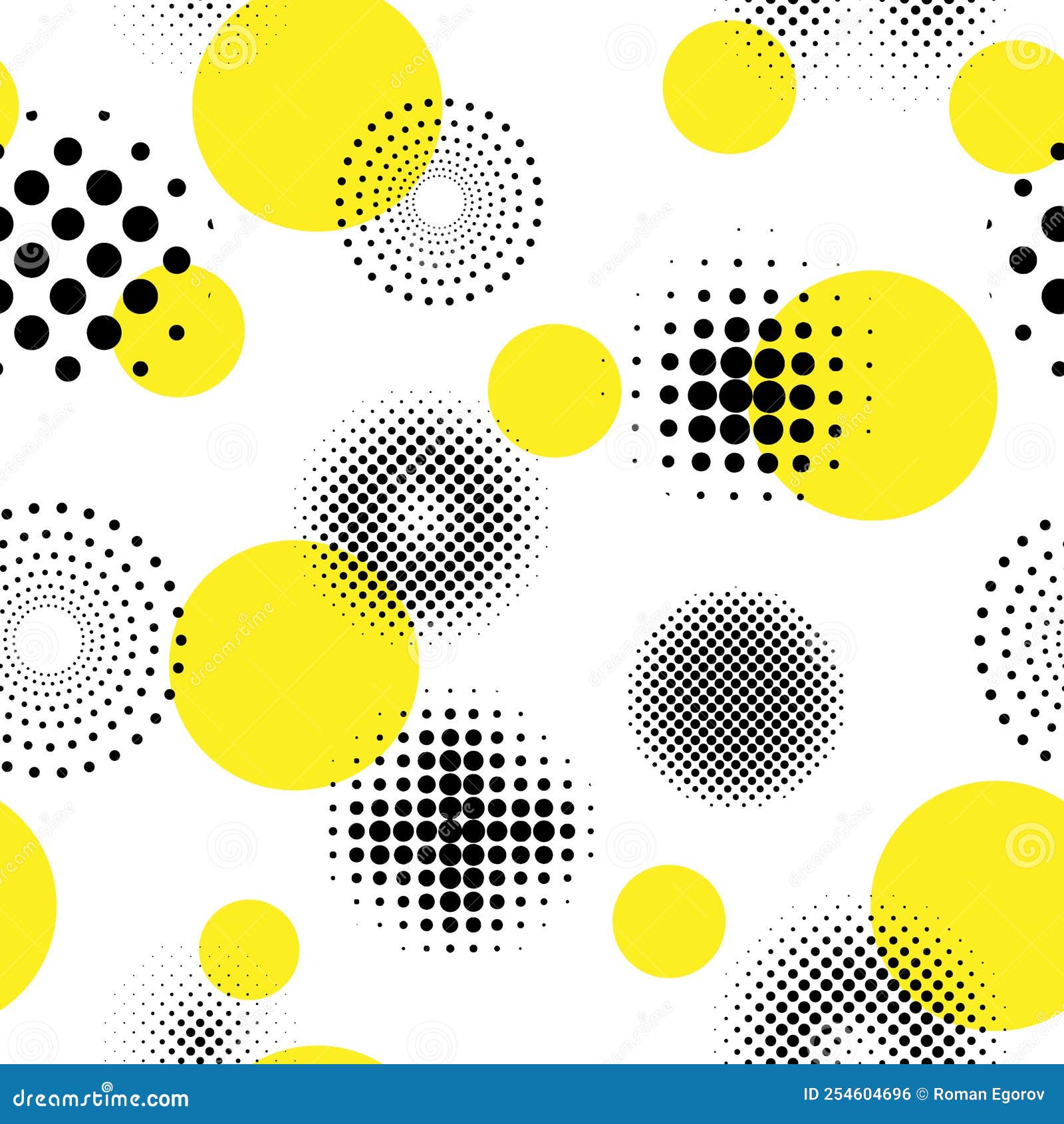 Circle Geometry Round Patterns, Random Texture. Modern Flat Assorted ...