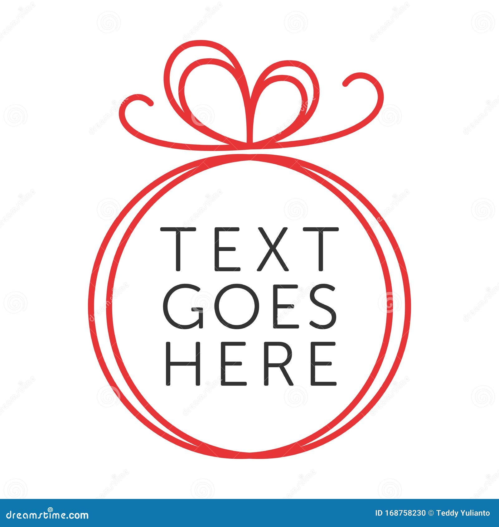 Circle Gift / Present Logo stock vector. Illustration of modern - 168758230