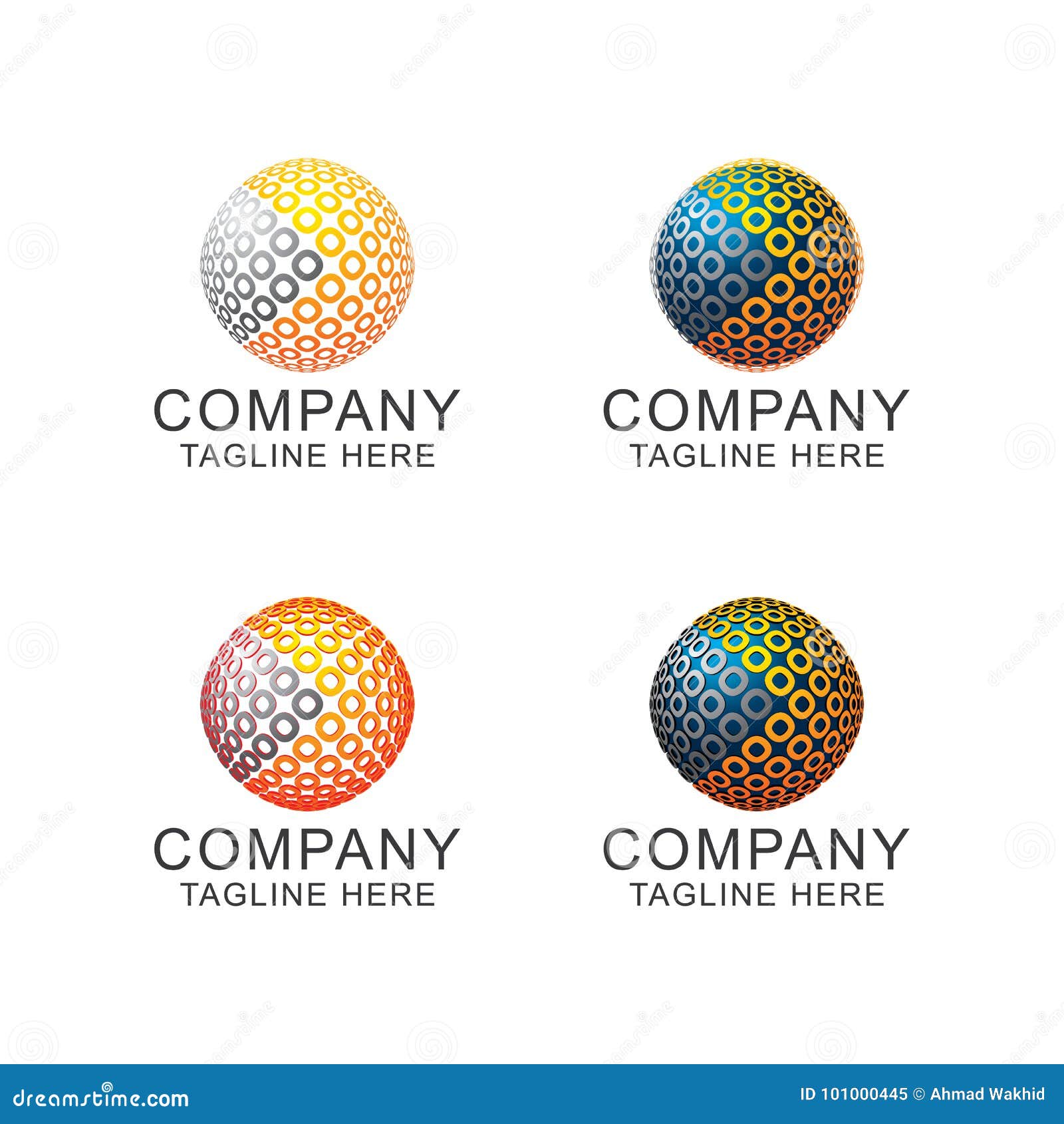 Circle Globe Logo Vector Illustration Template | CartoonDealer.com ...