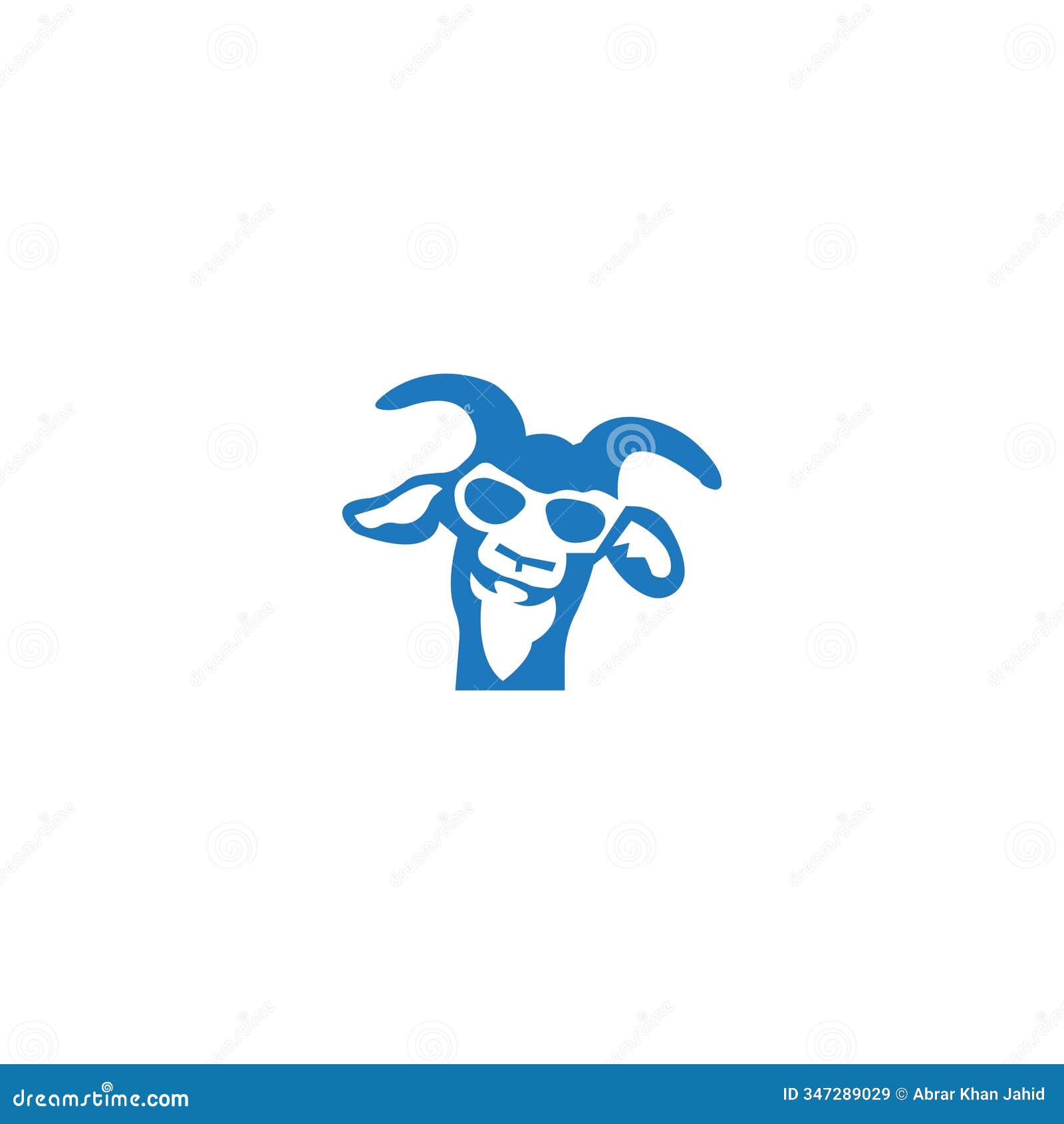 Circle Goat Vector Logo Template Stock Illustration - Illustration of ...