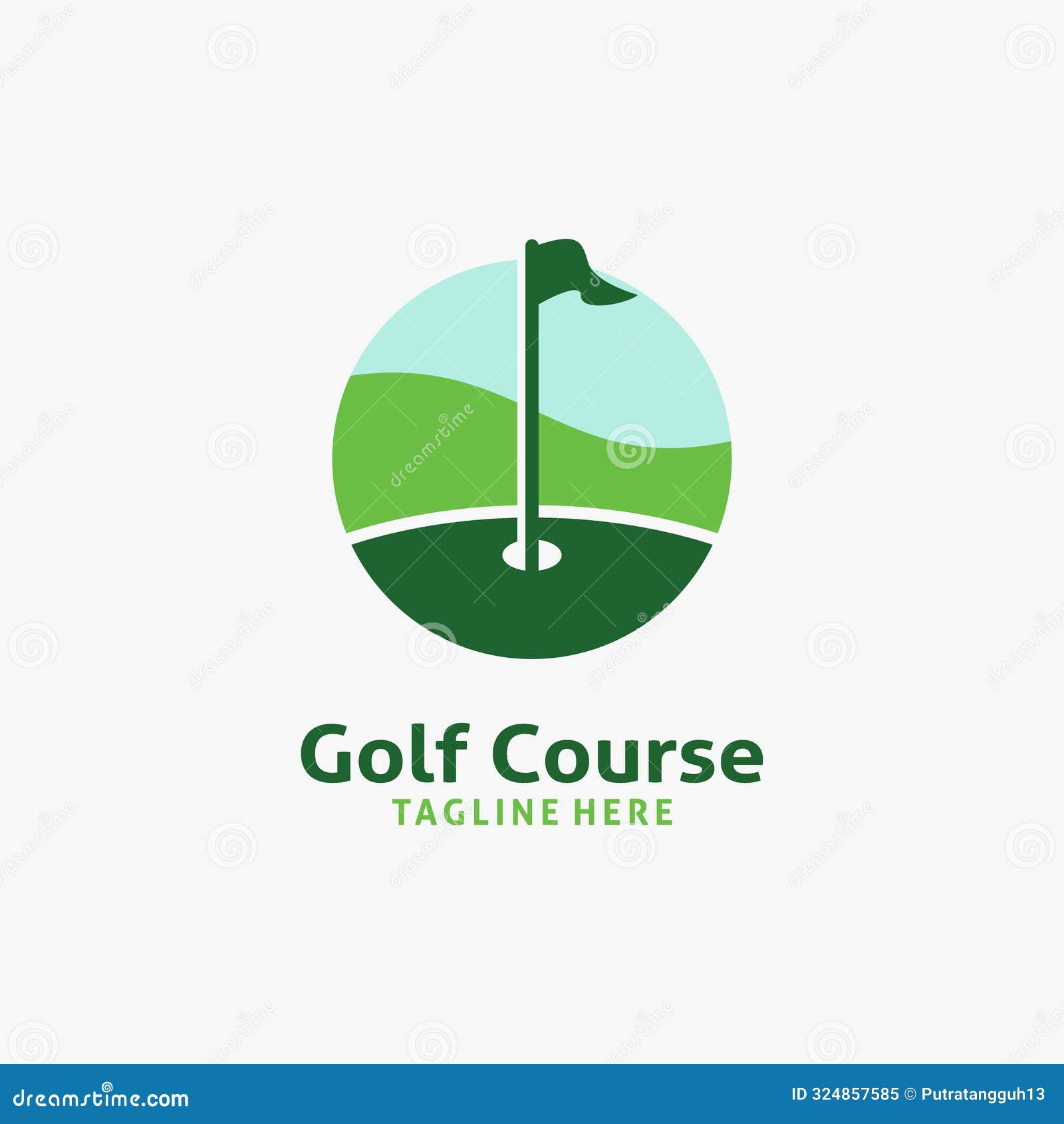 Golf logo design stock vector. Illustration of icon - 324857585