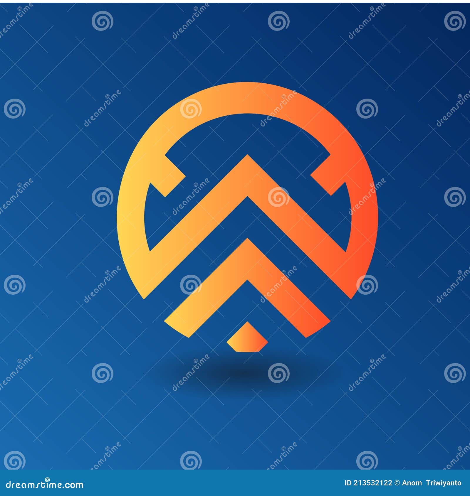 Circle gradient logo stock vector. Illustration of template - 213532122