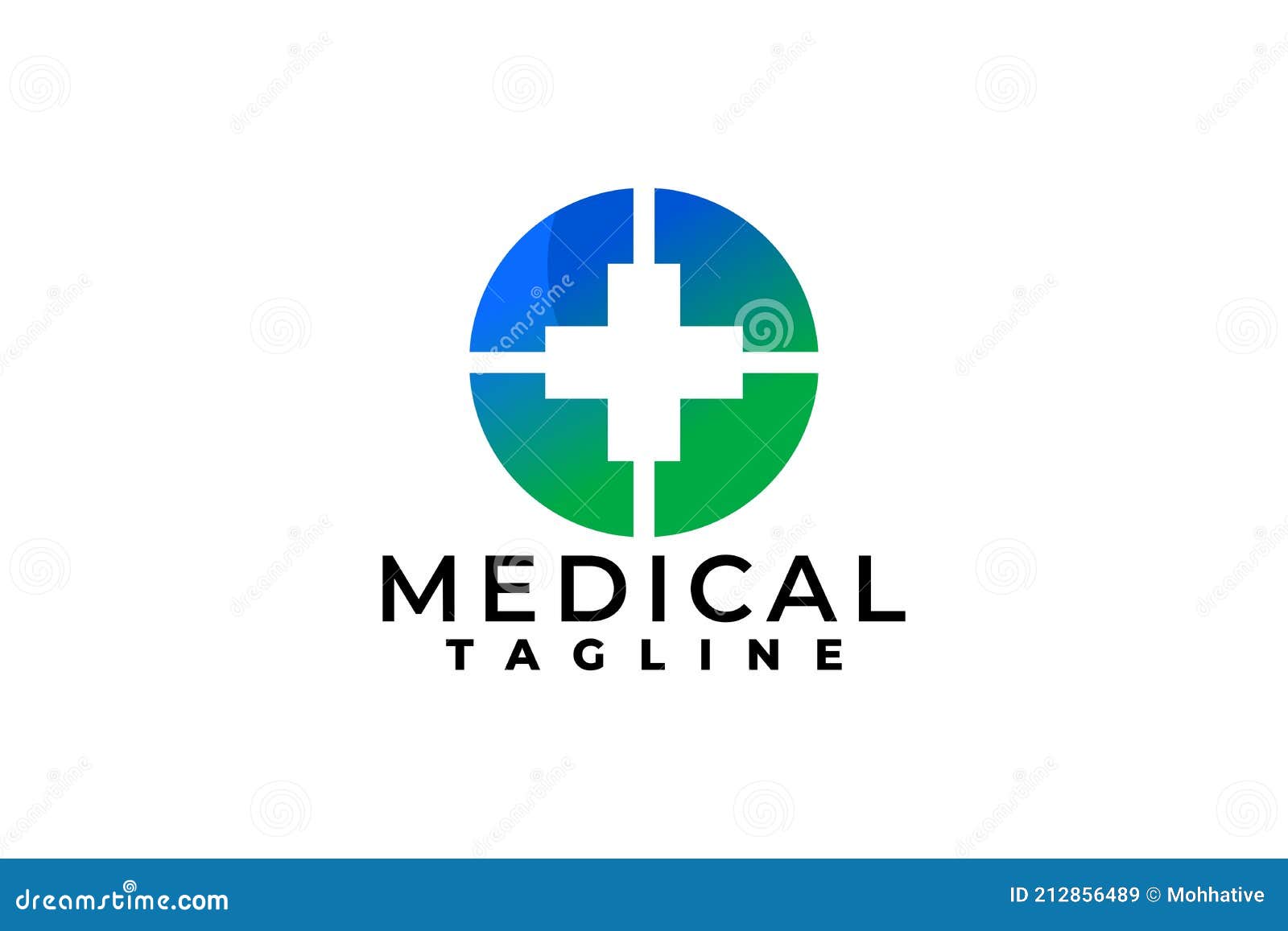 Circle Gradient Medical Logo. Pharmaceutical Vector Illustration Symbol ...
