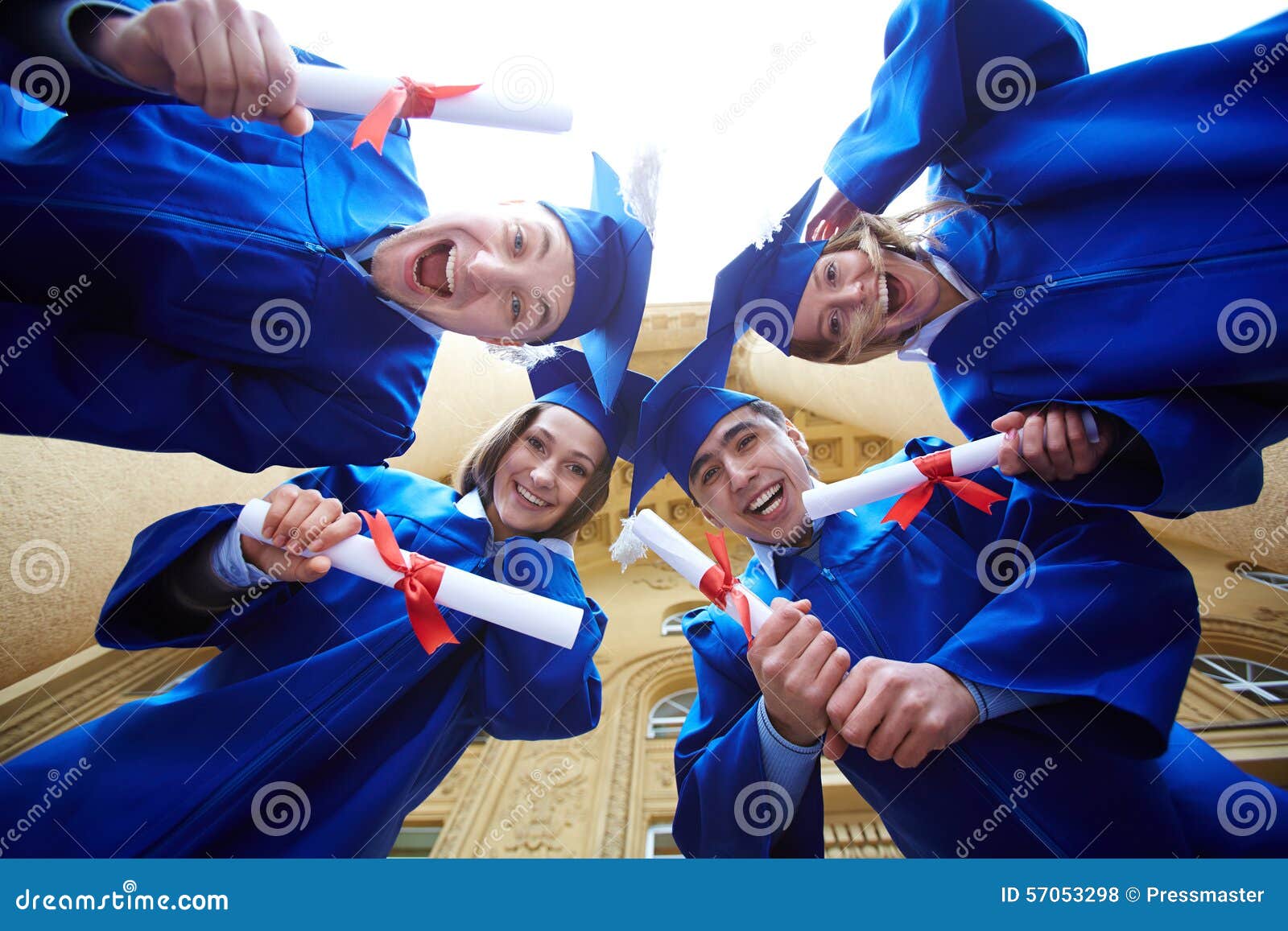 Circle of graduates stock photo. Image of lifestyle, outdoor - 57053298
