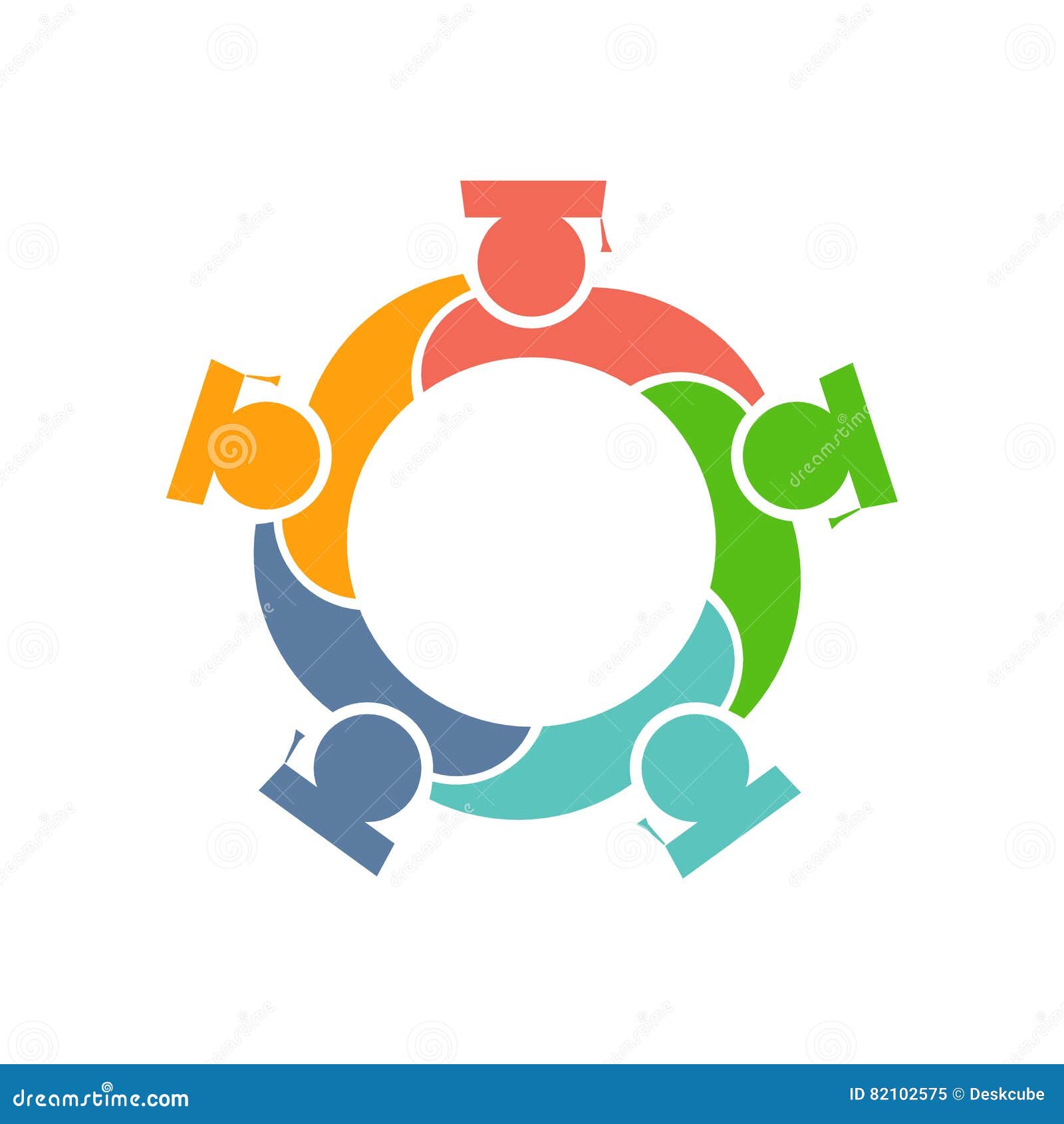 Circle of Graduates Illustration Stock Illustration - Illustration of ...
