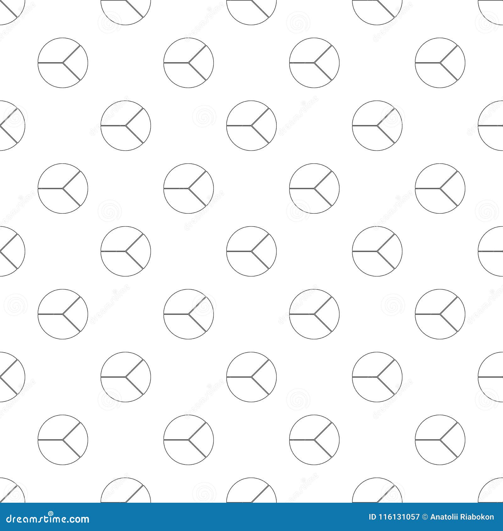 Circle Graph Pattern Vector Seamless Stock Vector - Illustration of ...