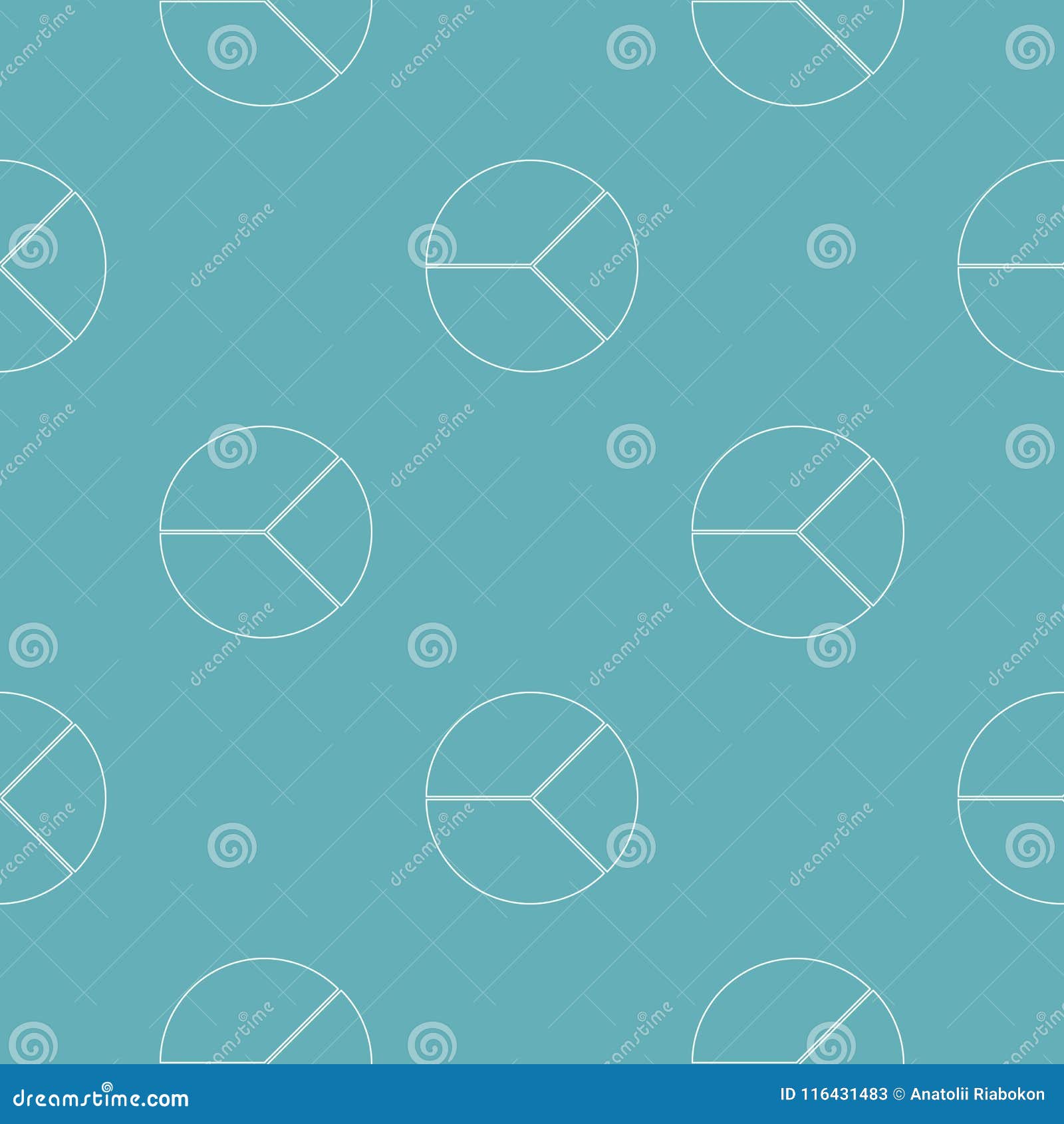 Circle Graph Pattern Vector Seamless Stock Vector - Illustration of ...