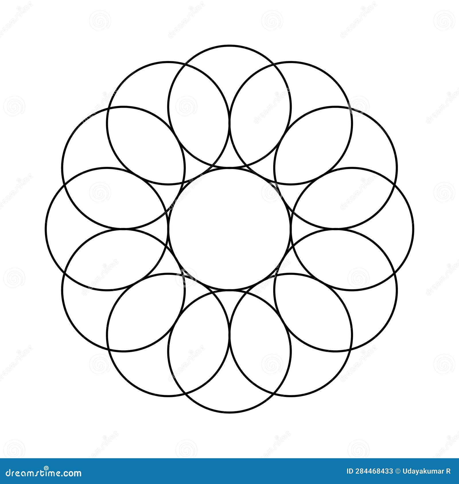 Circle Graph. Sacred Geometry Vector Design Elements Stock Vector ...
