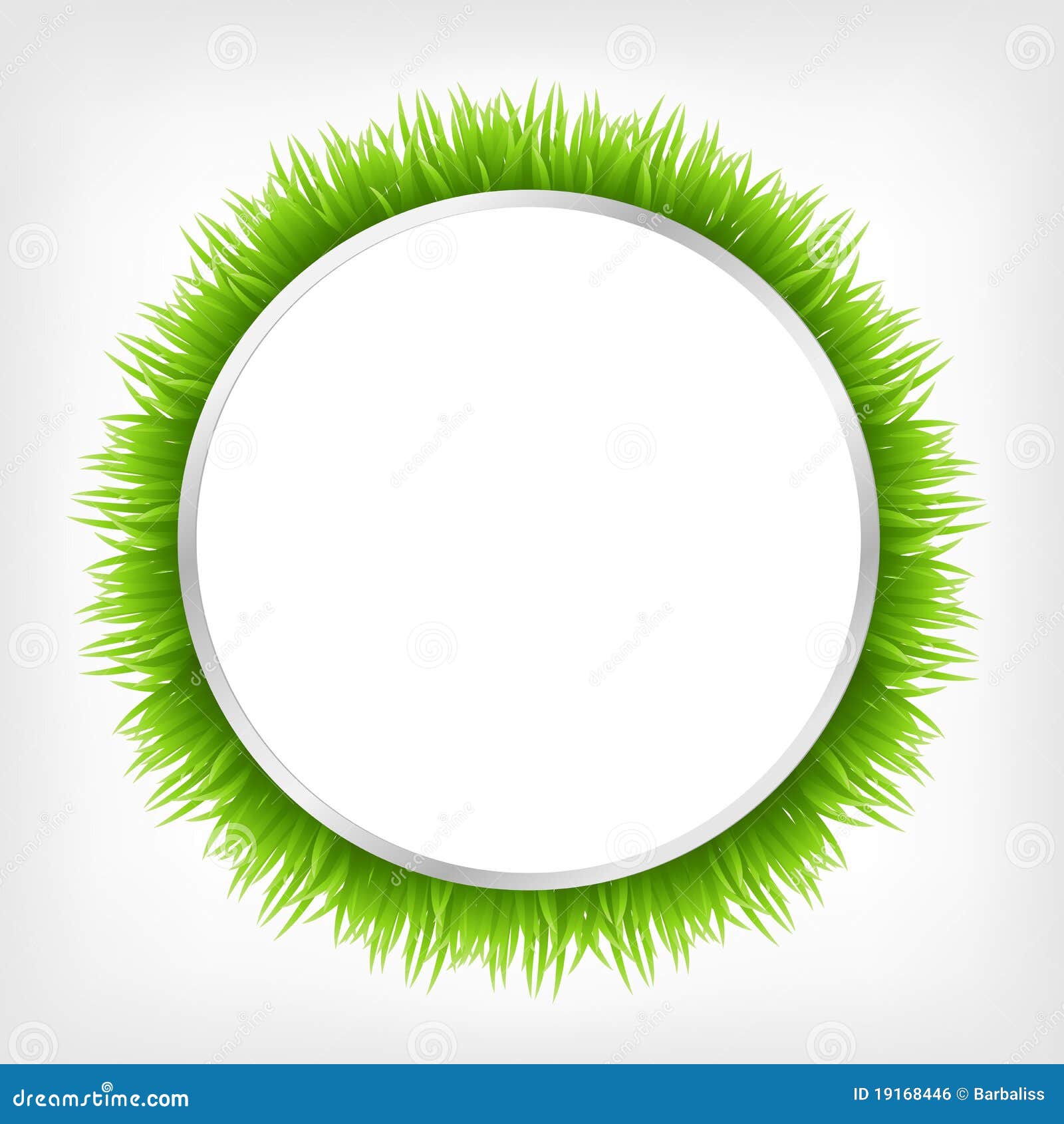 Circle with Grass stock vector. Illustration of grass - 19168446