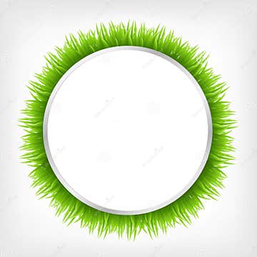 Circle with Grass stock vector. Illustration of grass - 19168446