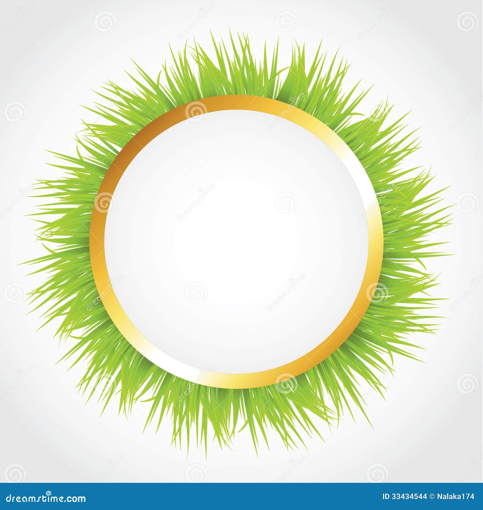 Circle with Grass stock illustration. Illustration of gardening - 33434544