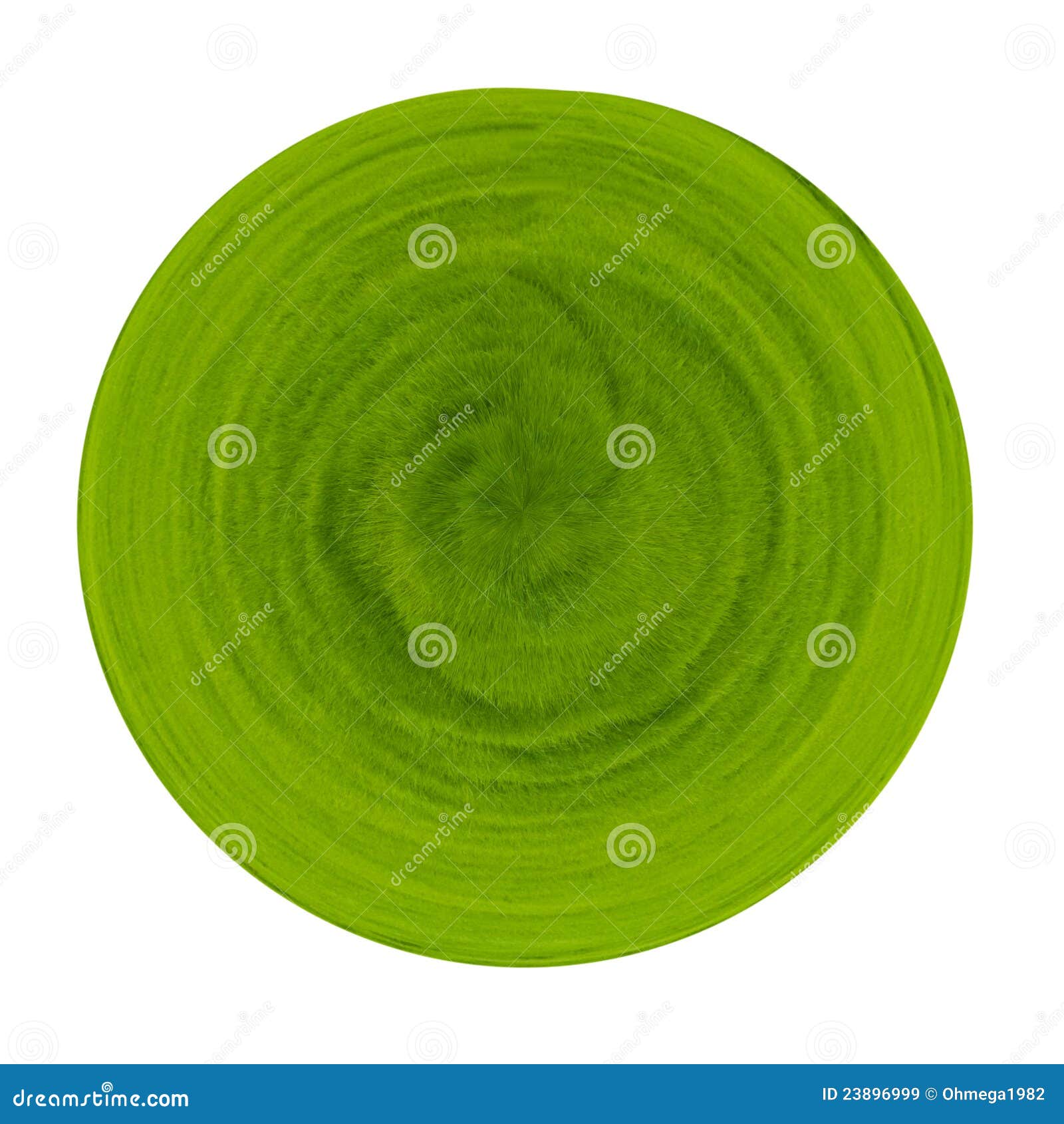 Circle Green Grass Isolated. Stock Image - Image of lifestyle, meadow ...