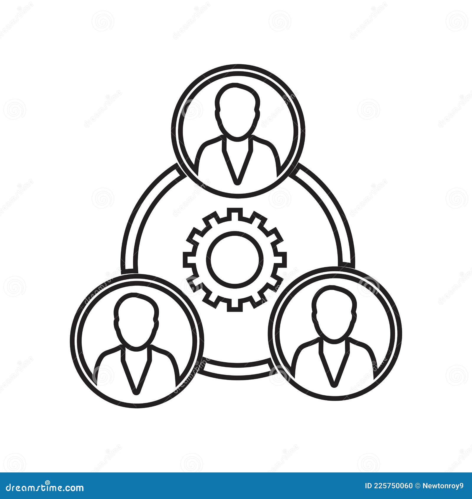 Circle, Group, Hierarchy, Organization, Structure Outline Icon Stock ...
