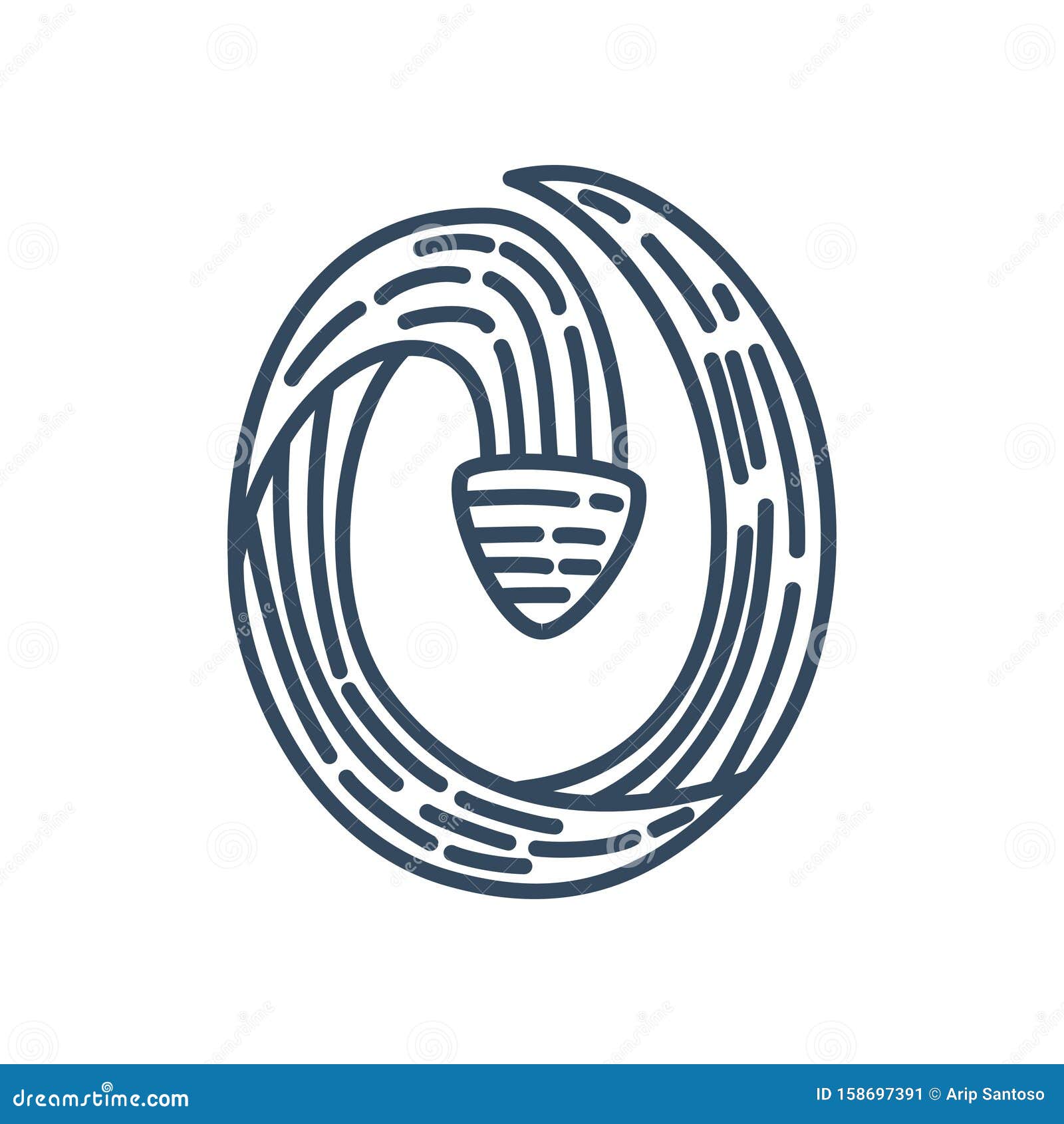 Circle Guide Way Arrow Direction Collection Vector Outline Stock Vector ...