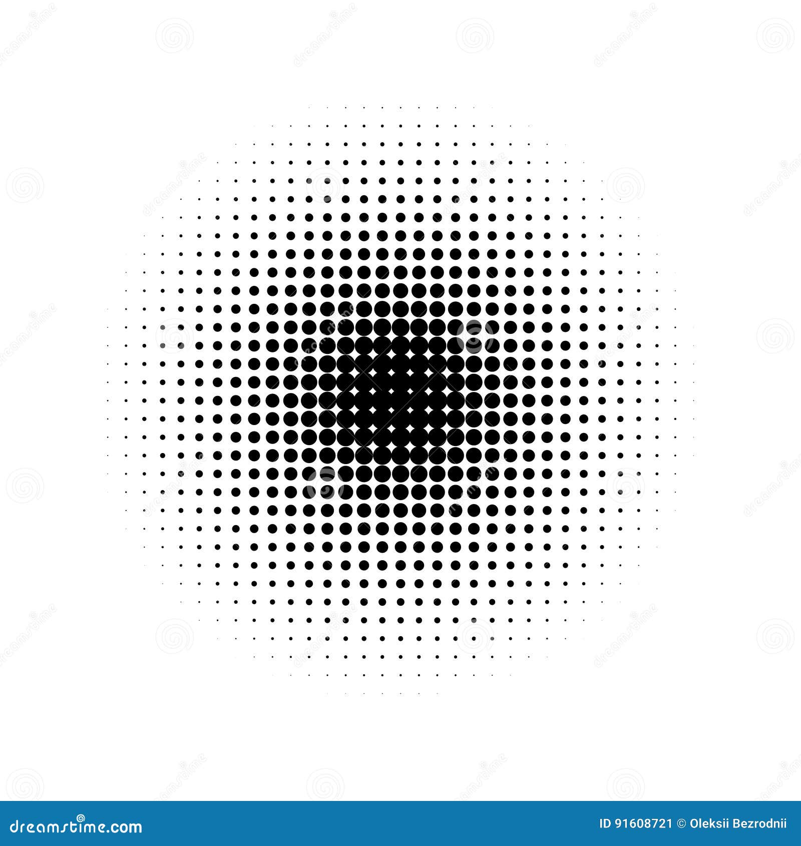 Circle Half Tone Dot Patterns. Graphic Gradient With Spray Effect ...
